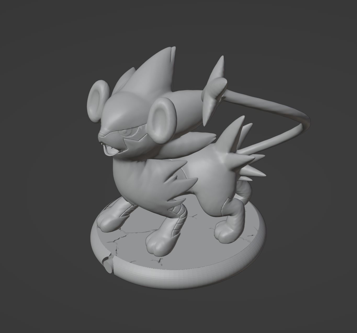 Luxray pokemon 3D print model 3D model 3D printable | CGTrader