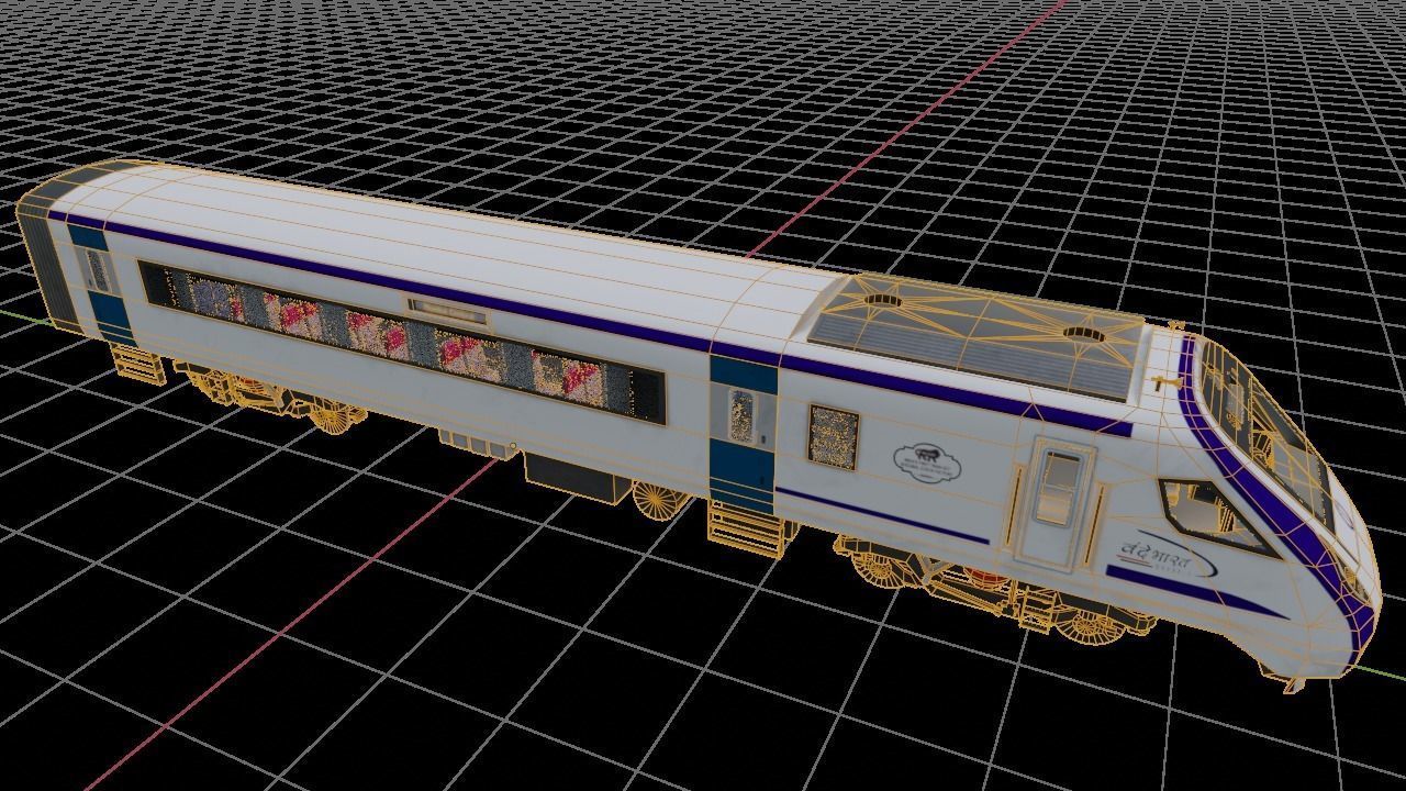 3D model vande bharat express train 18 VR / AR / low-poly | CGTrader
