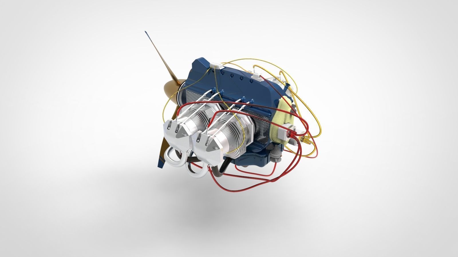 Airplane engine AA 3D model | CGTrader