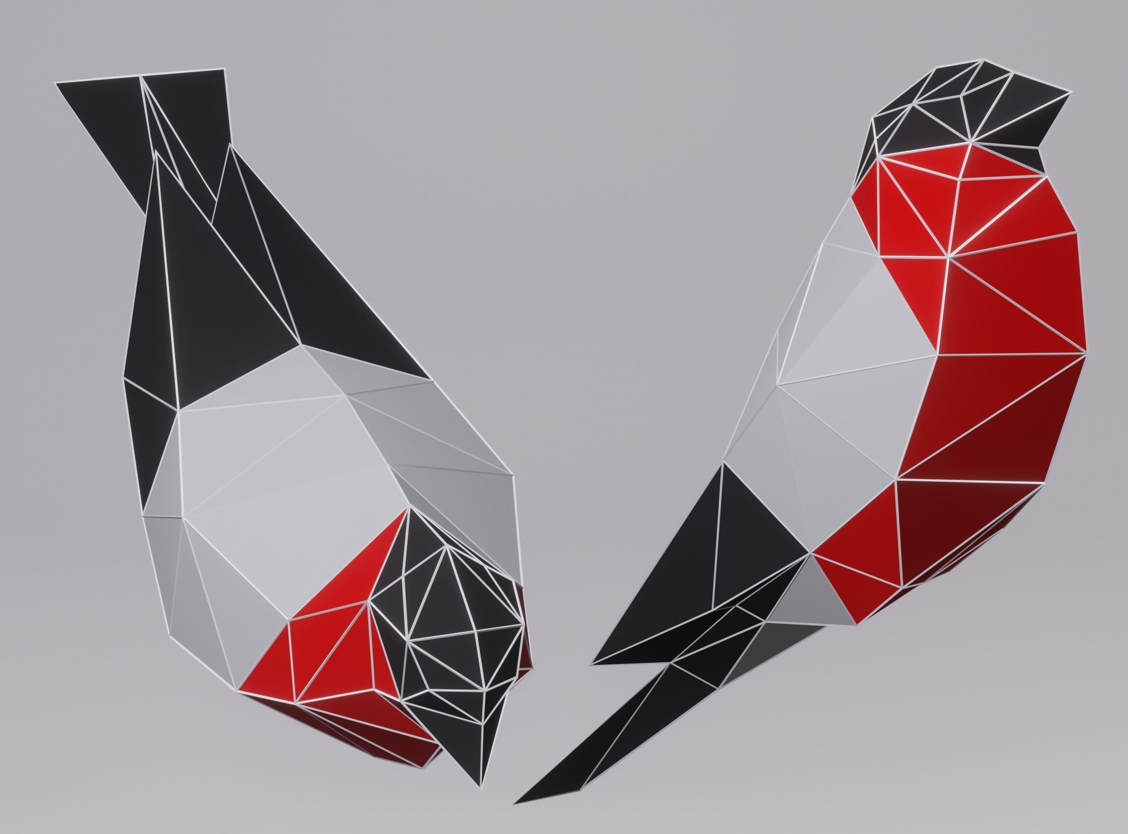 Low Poly Bird 3D model polygonal 3D model | CGTrader