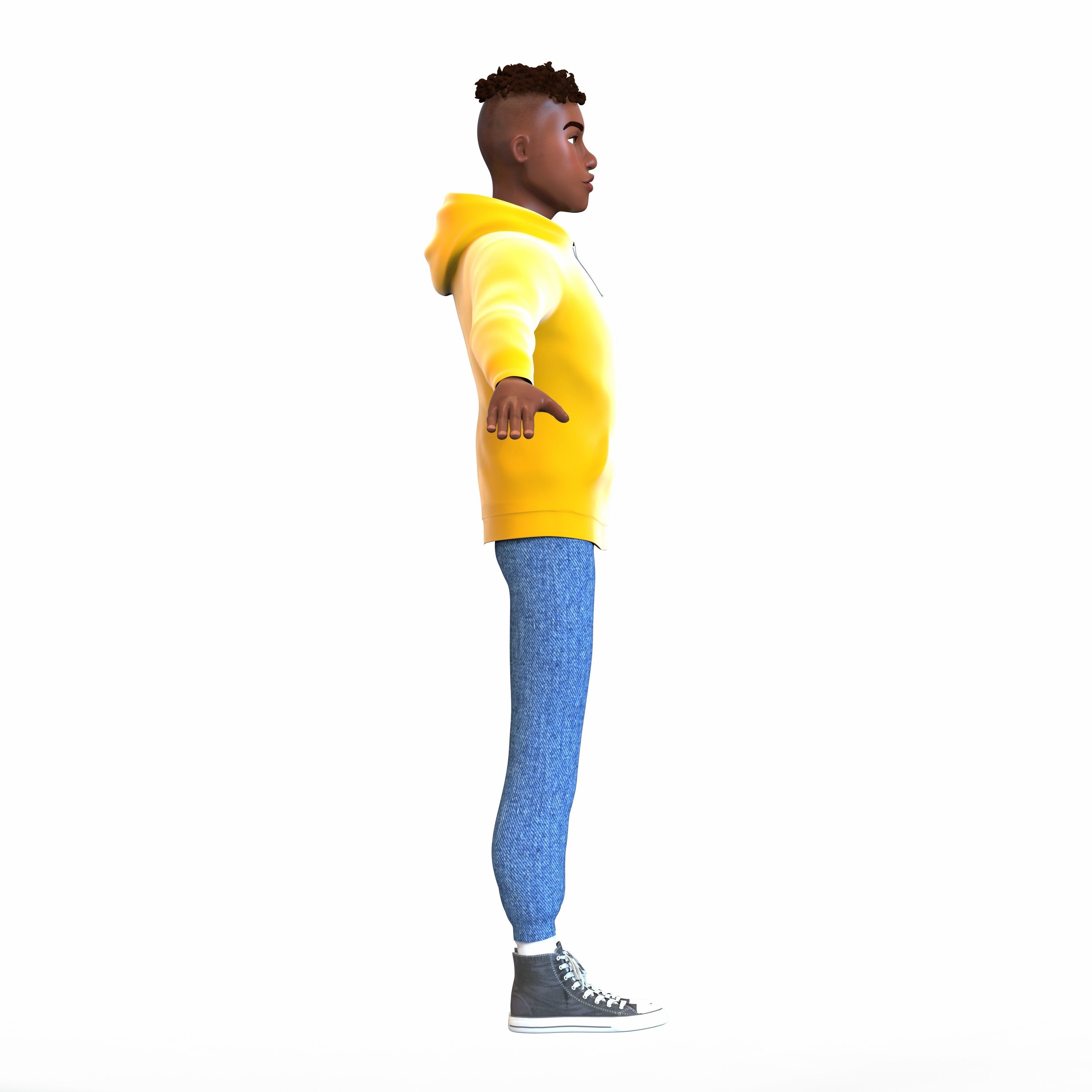 3D model cartoon character Man stylized VR / AR / low-poly | CGTrader