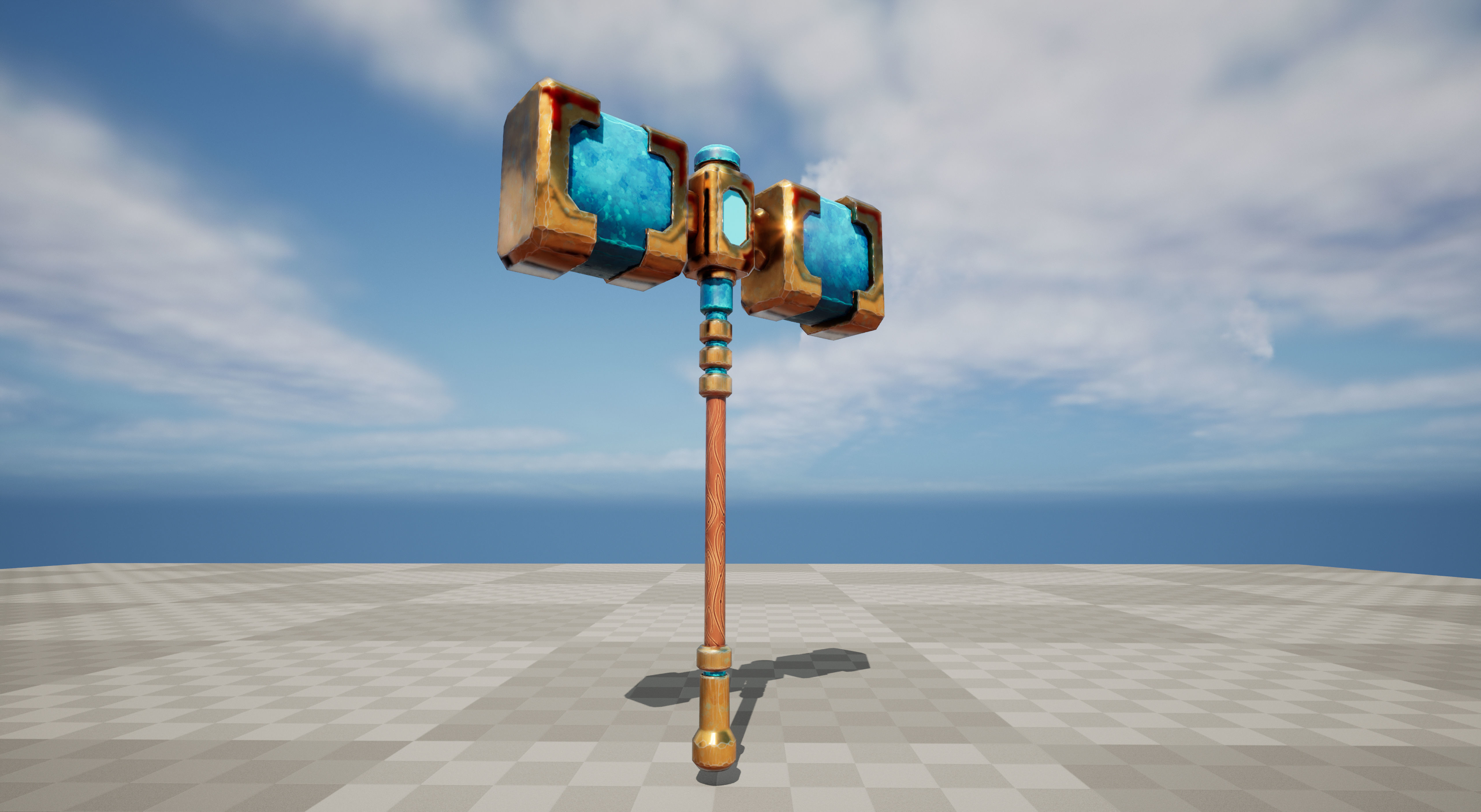 3D model Game ready stylised hammer prop VR / AR / low-poly | CGTrader