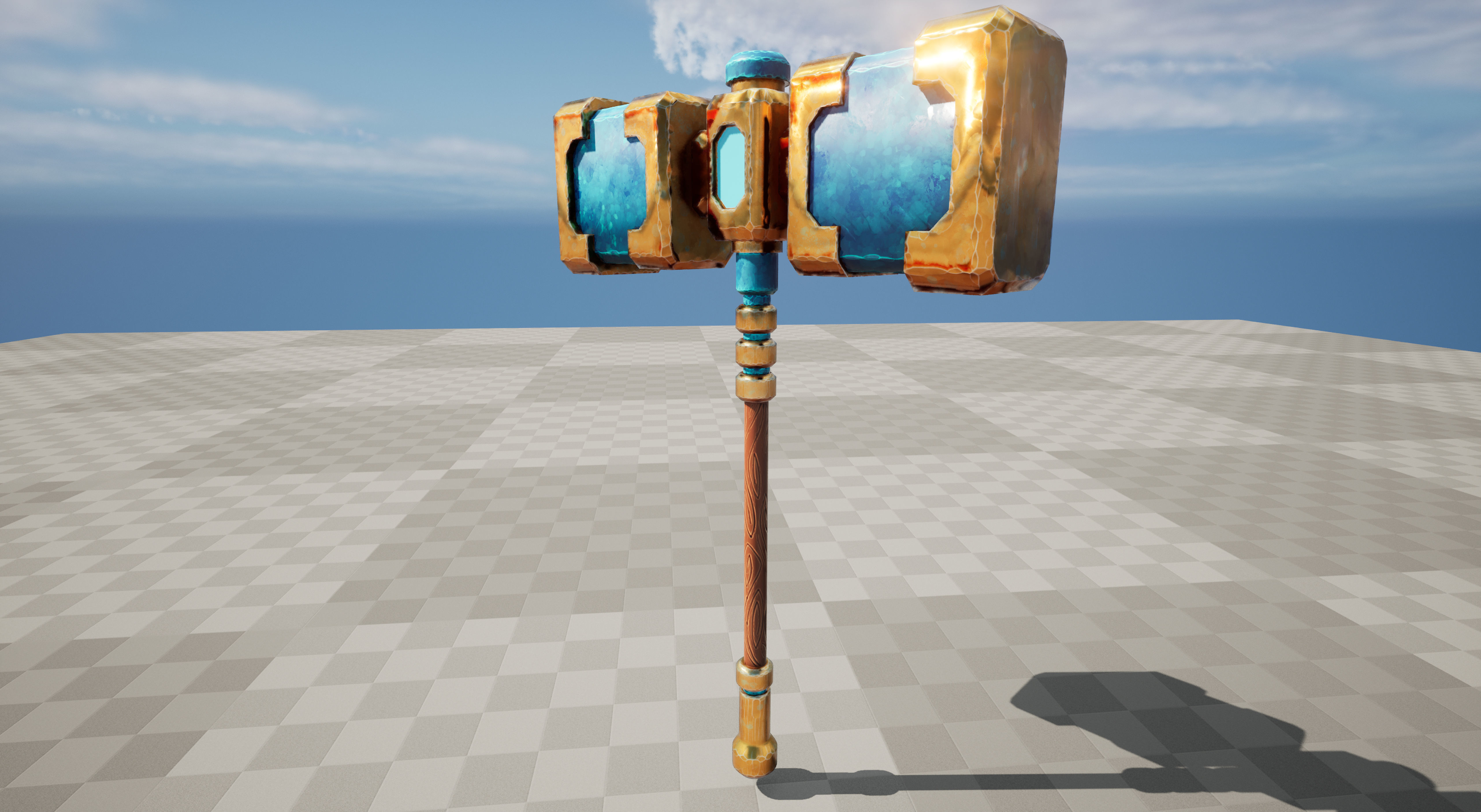 3D model Game ready stylised hammer prop VR / AR / low-poly | CGTrader