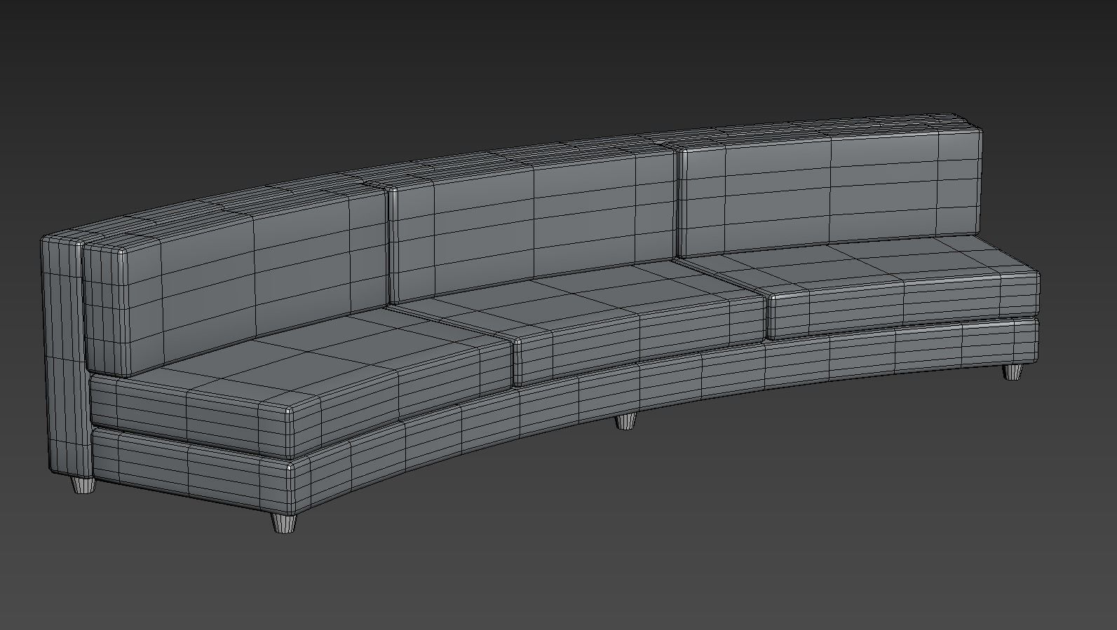 Curved Sofa 3D model | CGTrader