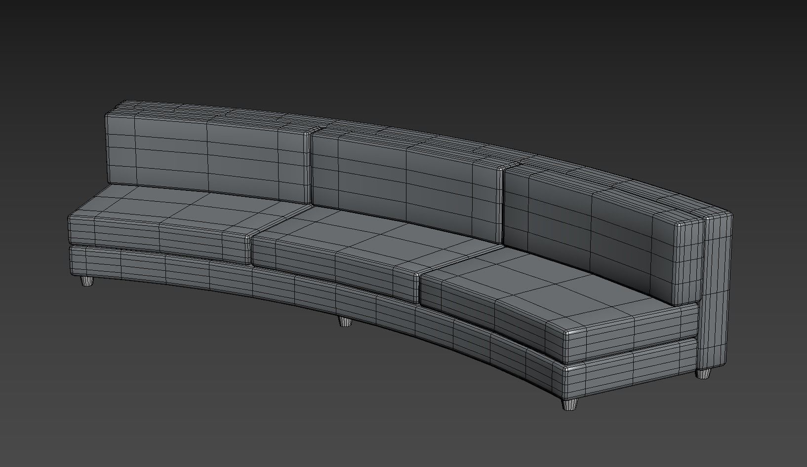 Curved Sofa 3D model | CGTrader