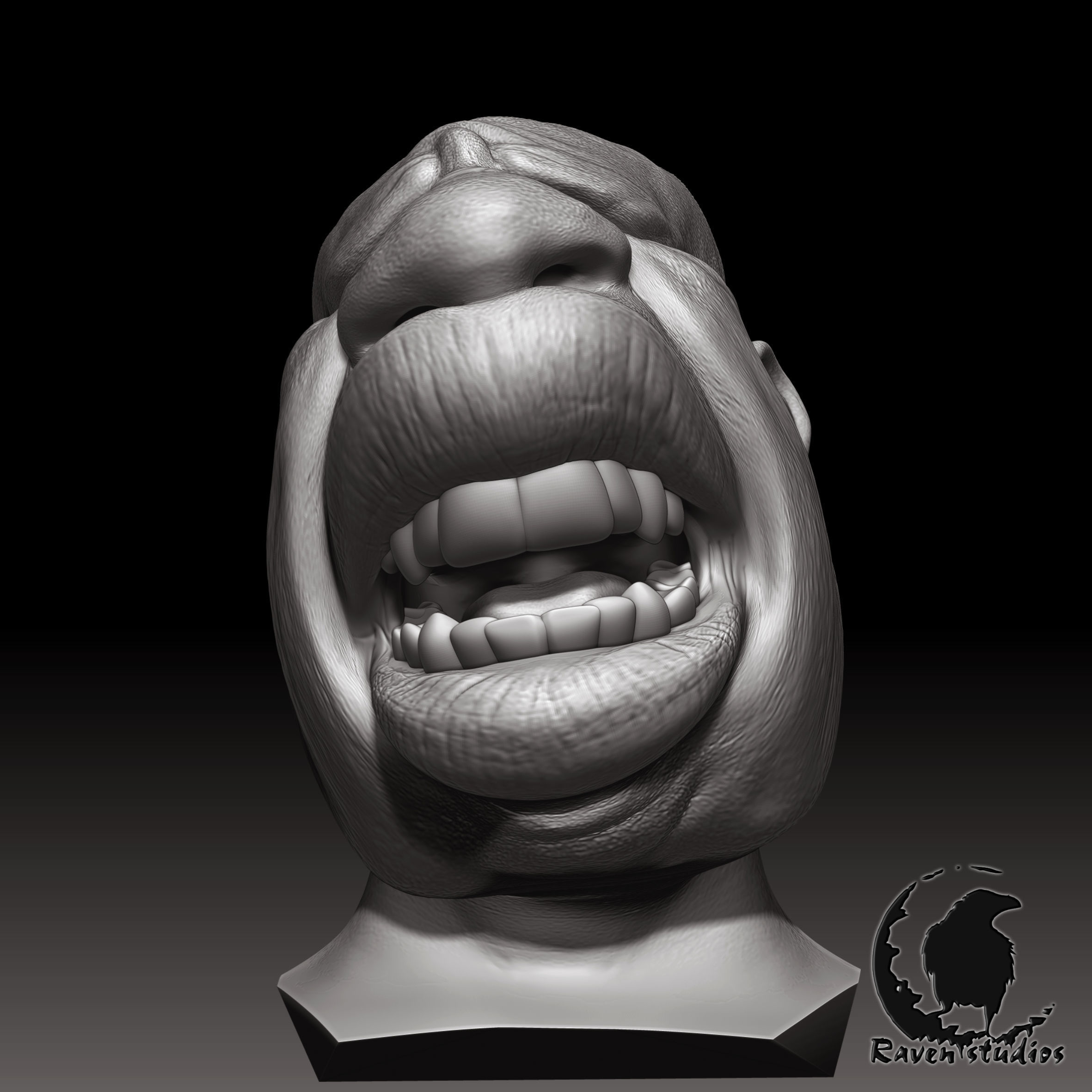 HD HEAD MR LIPS 3D model 3D printable | CGTrader
