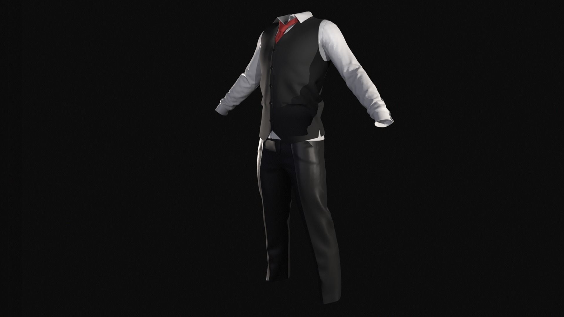 Mens Suit 3D model | CGTrader