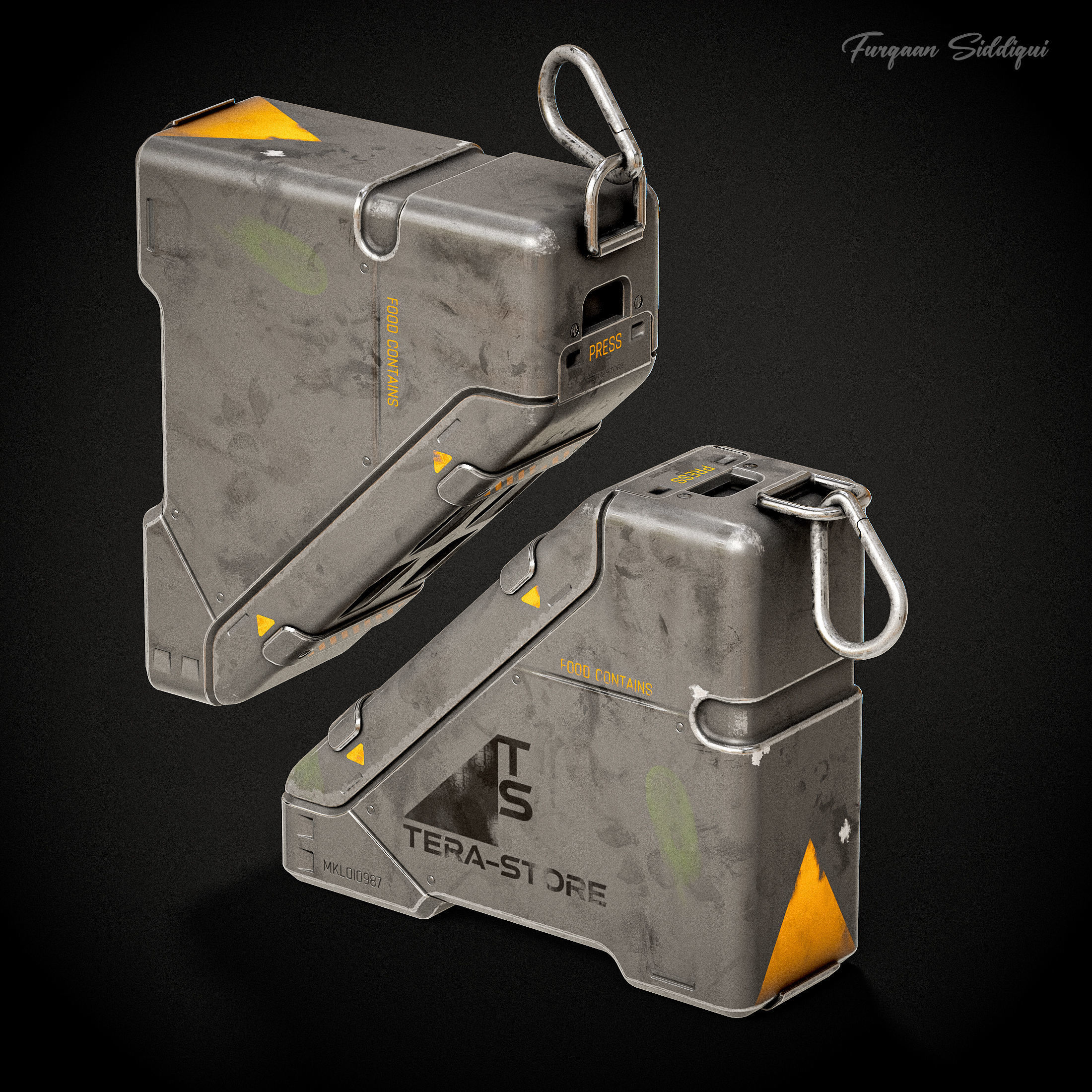 3D model Sci-fi Food Container VR / AR / low-poly | CGTrader