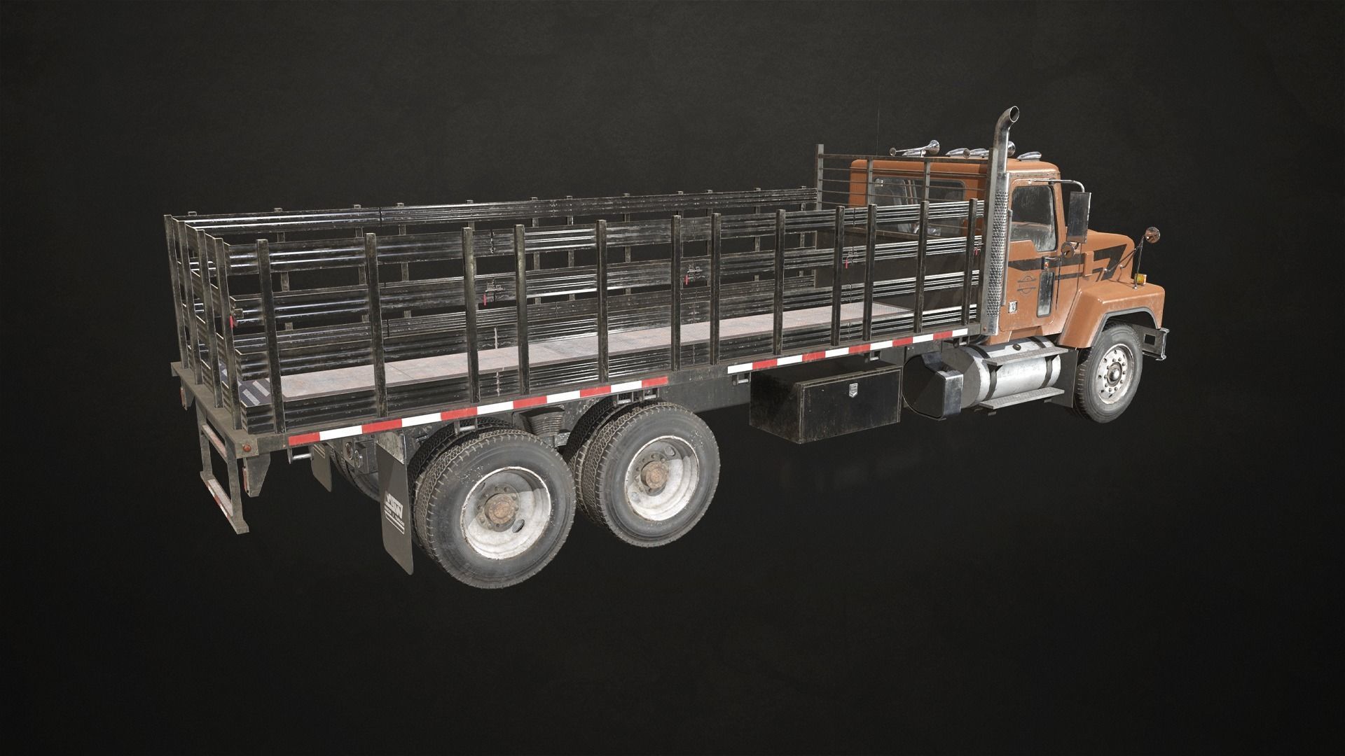 3D model Classic Flatbed Truck VR / AR / low-poly | CGTrader