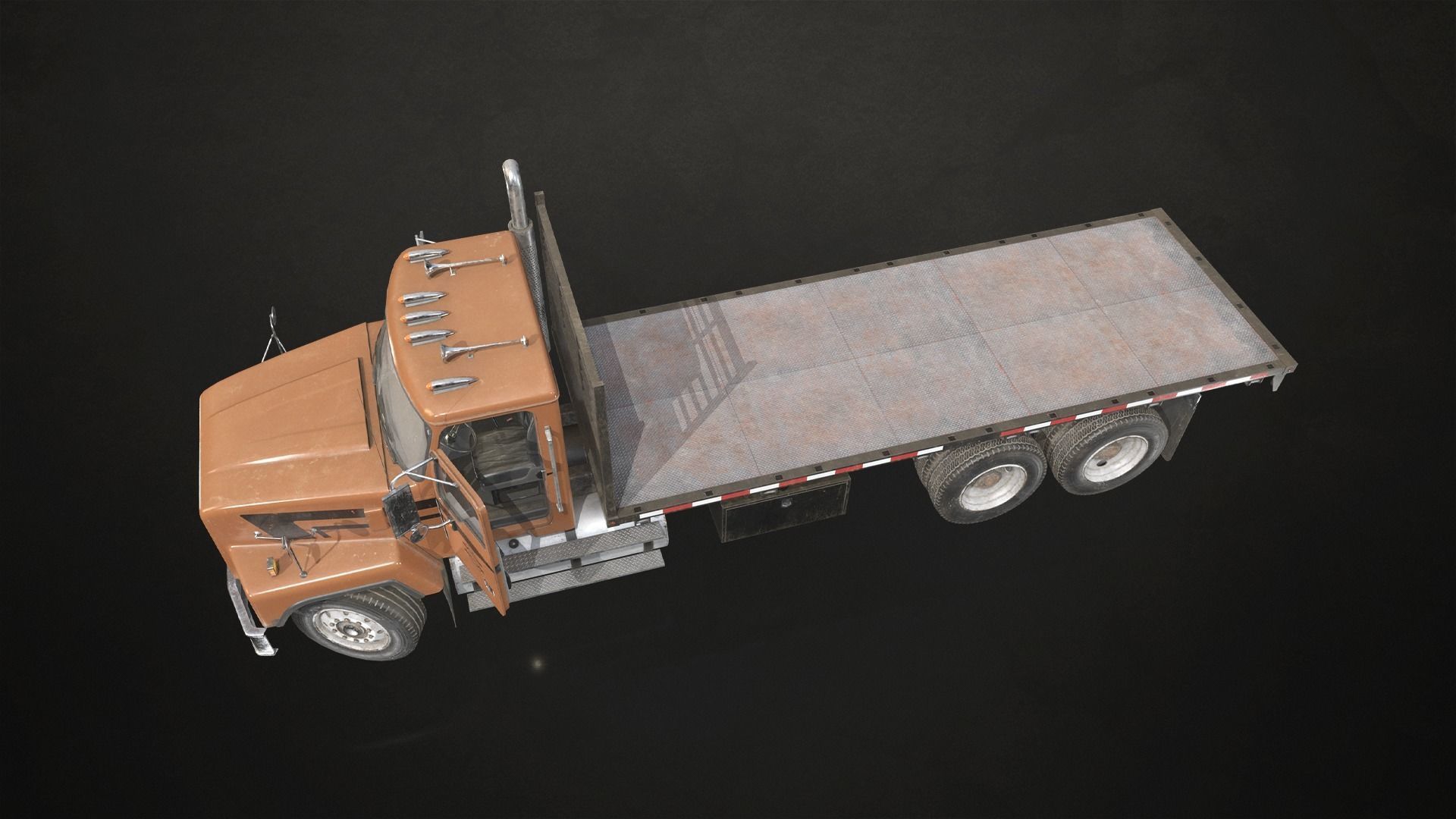 3D model Classic Flatbed Truck VR / AR / low-poly | CGTrader