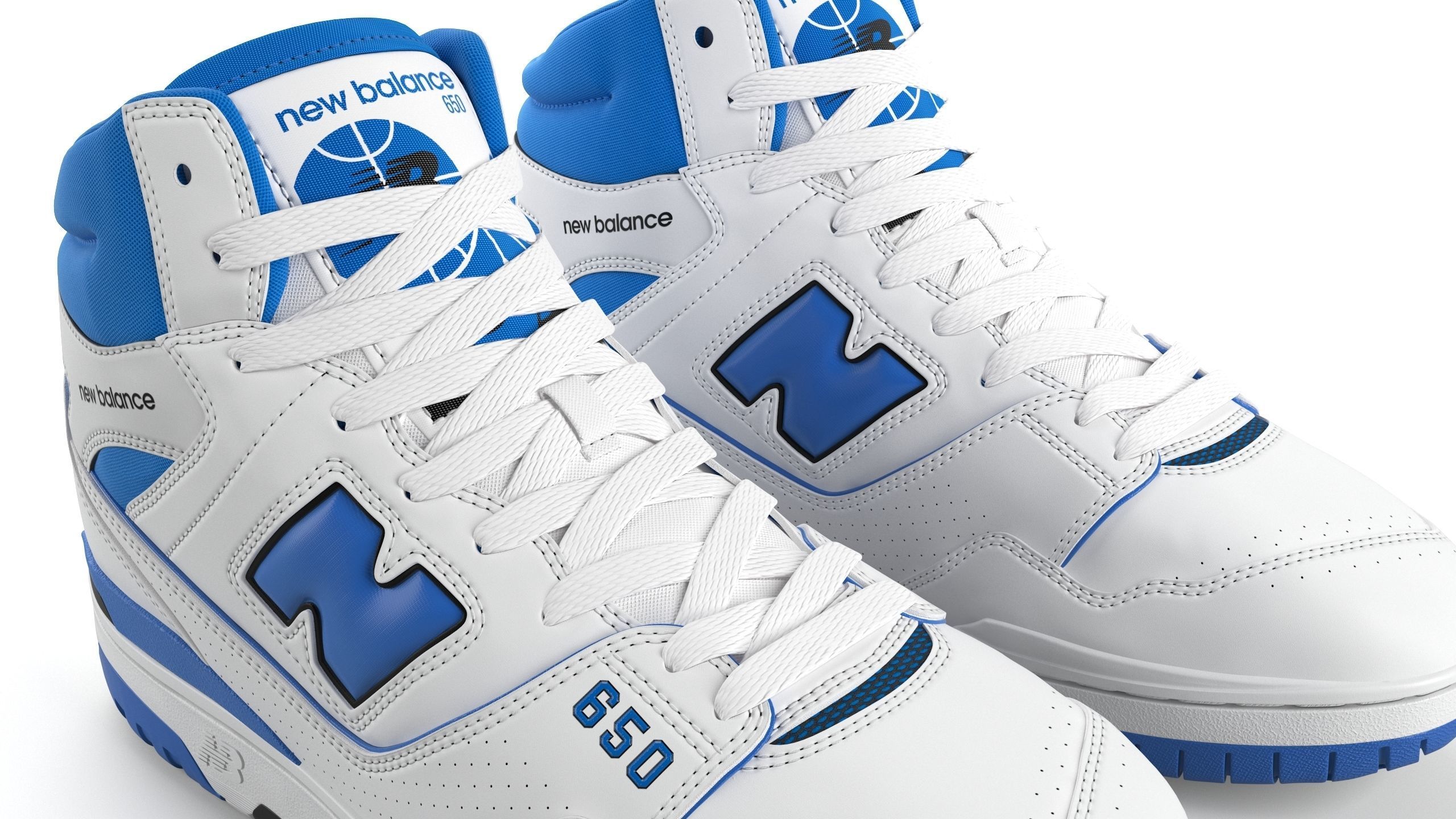 3D model New balance 650 Blue PBR VR / AR / low-poly | CGTrader