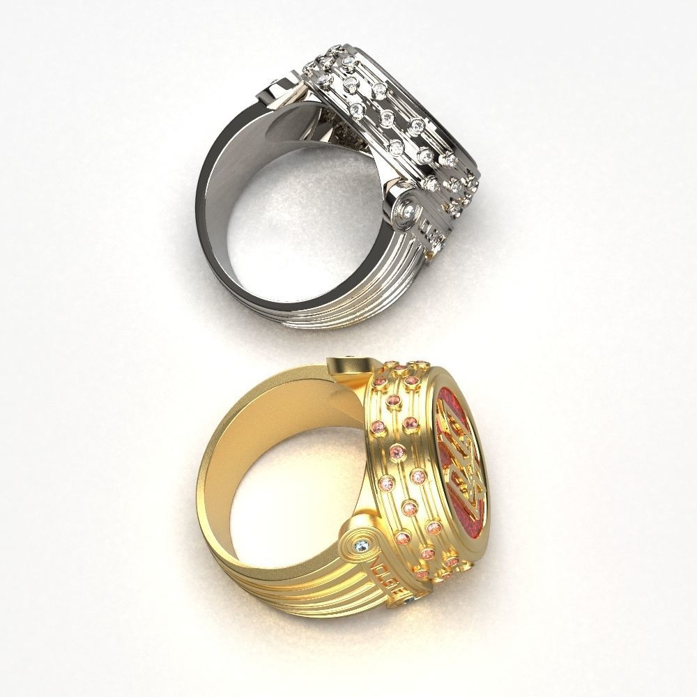 Mens ring Ukraine 3D model 3D printable | CGTrader