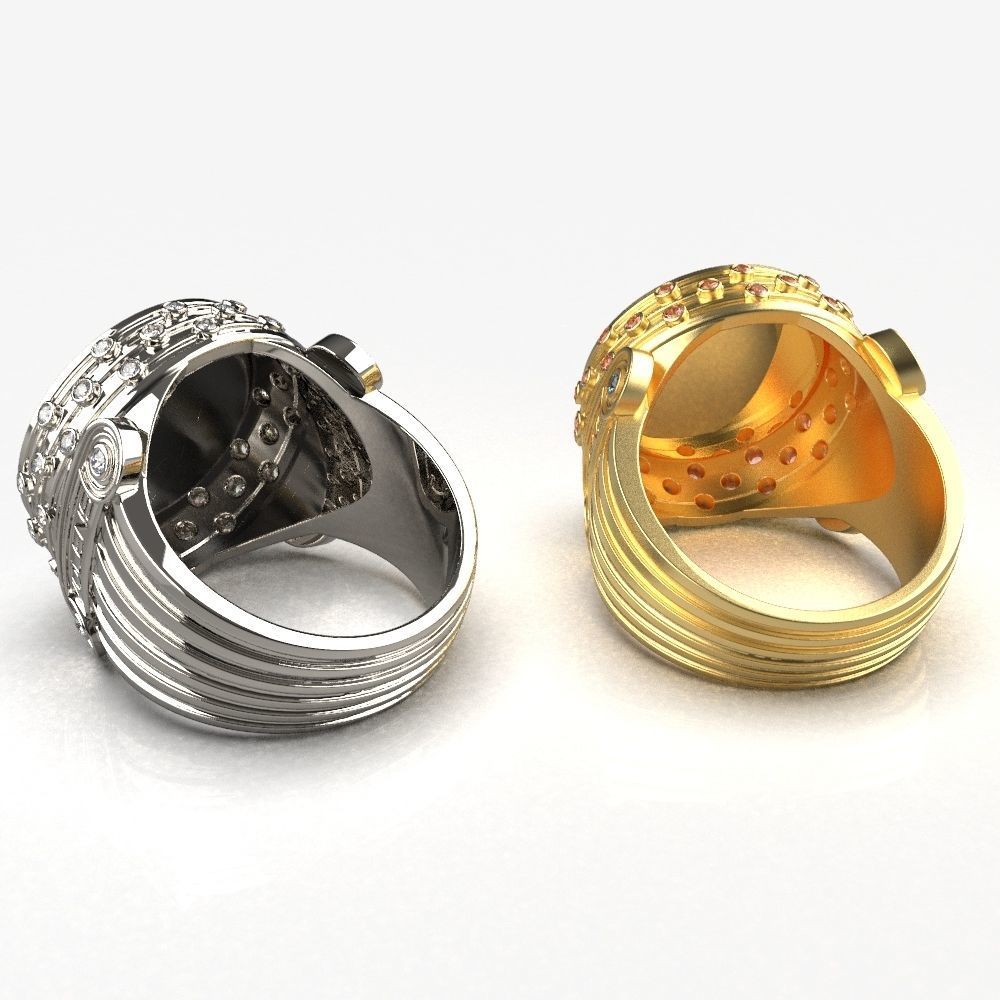 Mens ring Ukraine 3D model 3D printable | CGTrader