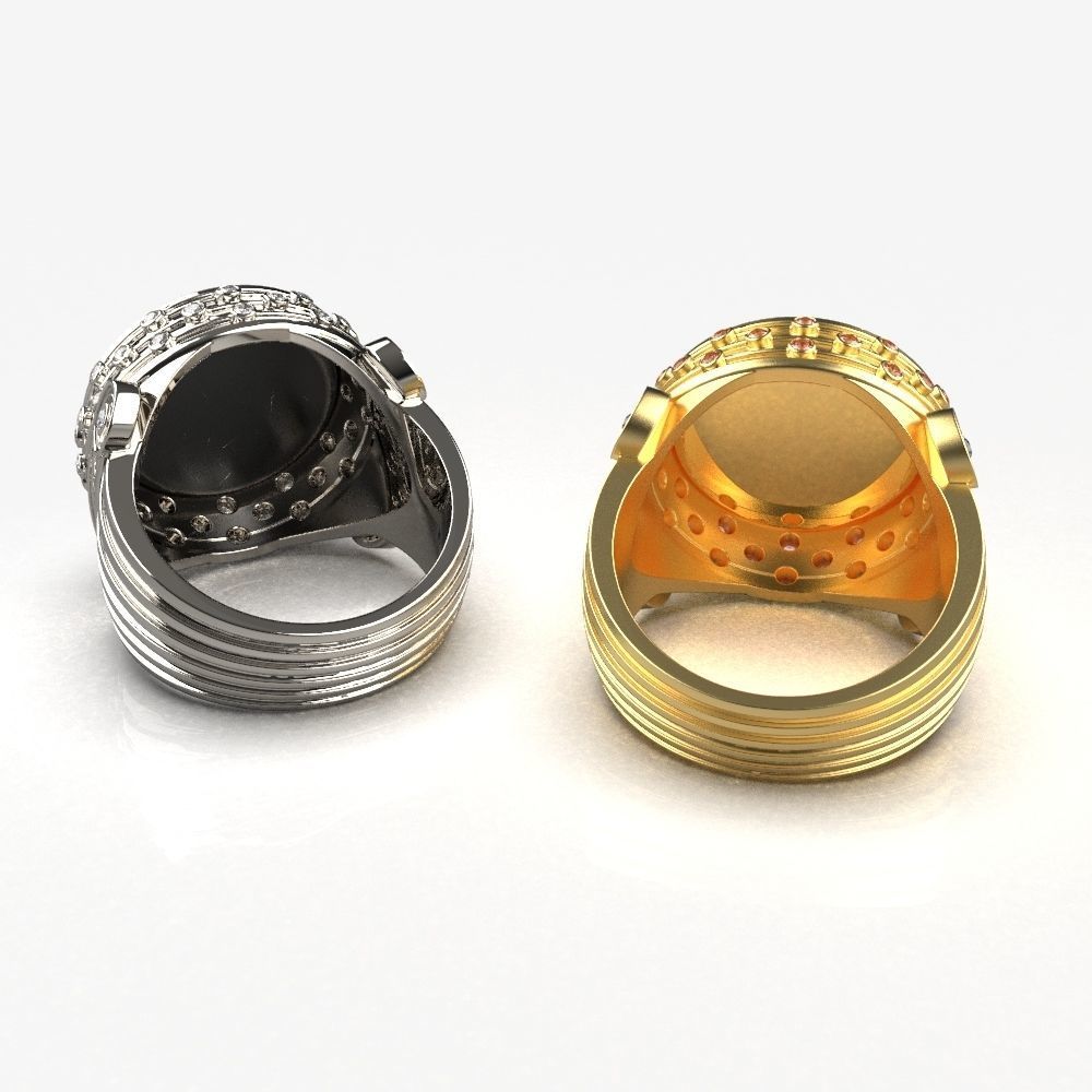 Mens ring Ukraine 3D model 3D printable | CGTrader