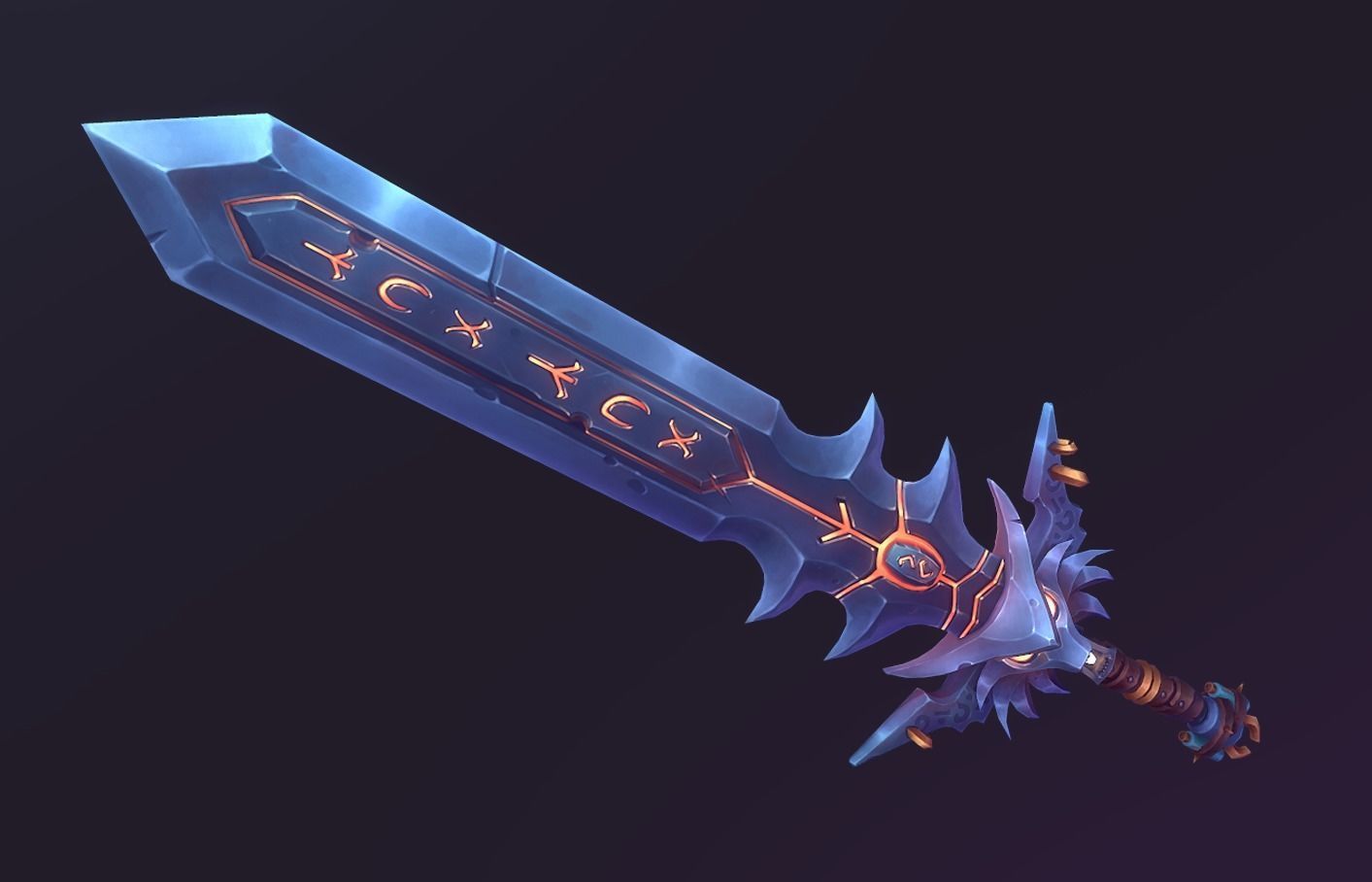 3D model Stylized Witcher Sword VR / AR / low-poly | CGTrader