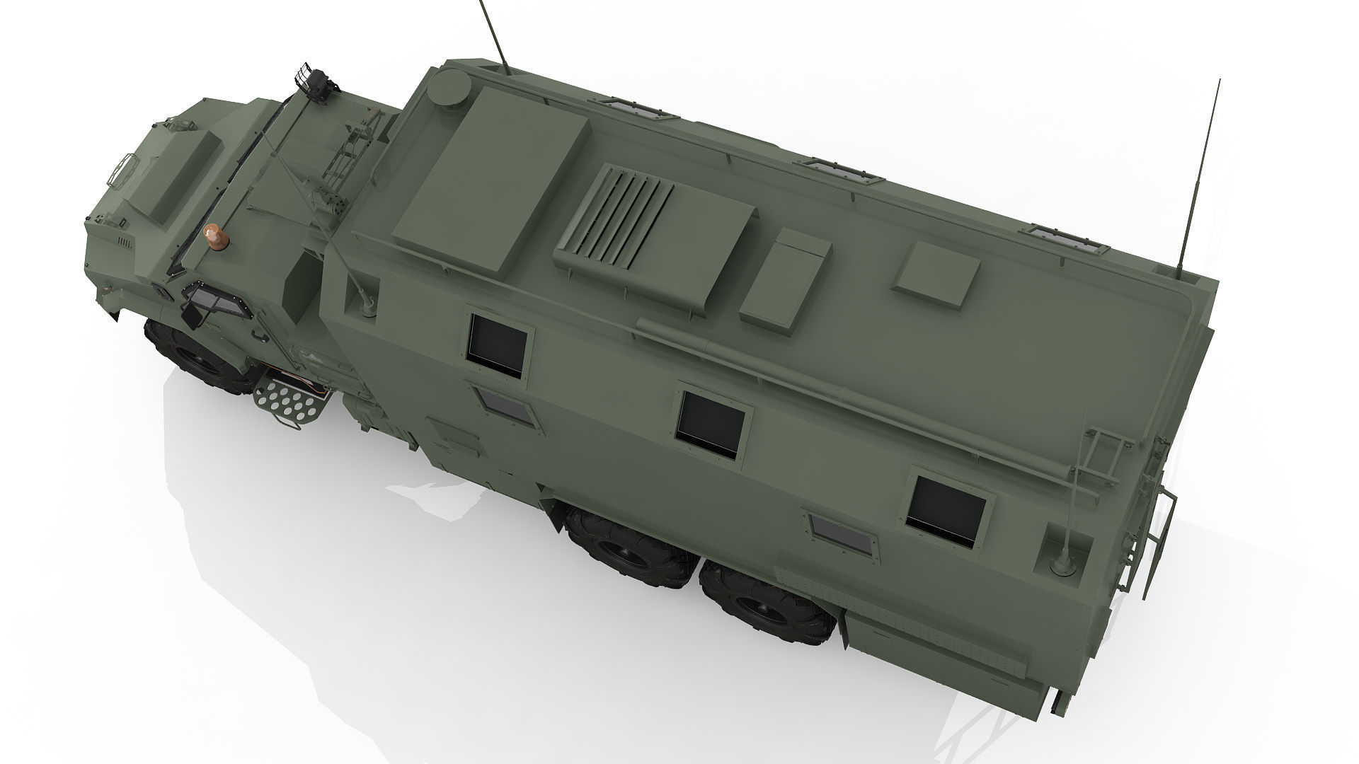 Command military vehicle 3D model rigged | CGTrader