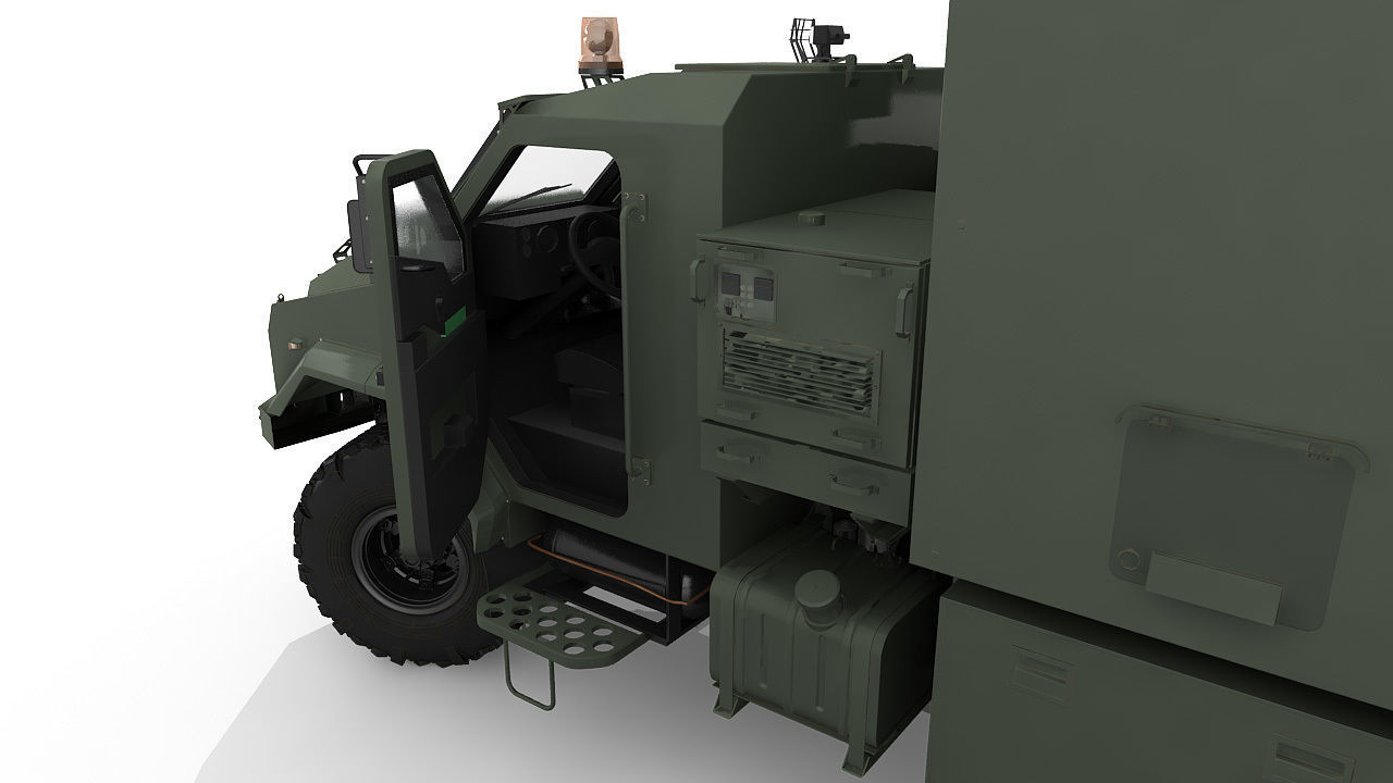 Command military vehicle 3D model rigged | CGTrader