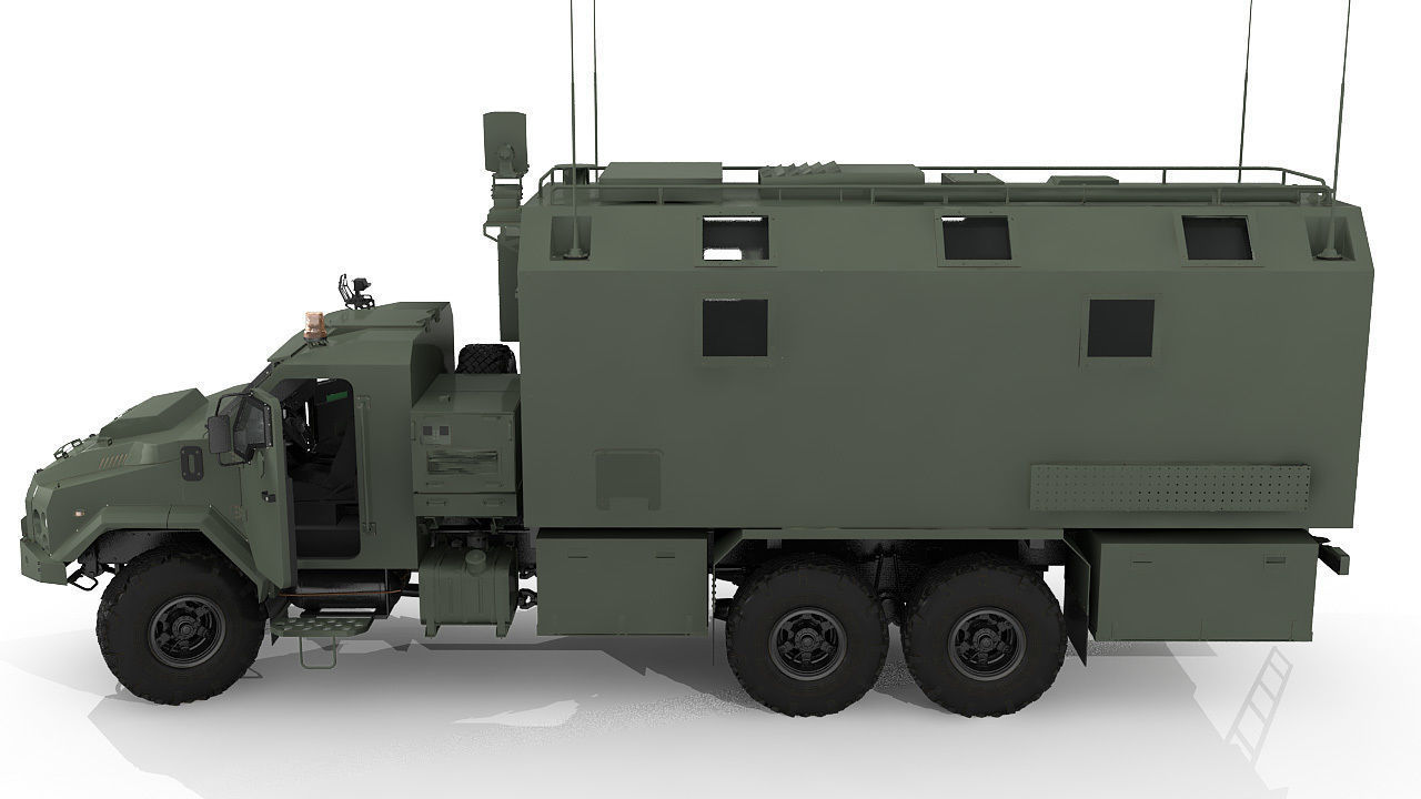 Command military vehicle 3D model rigged | CGTrader