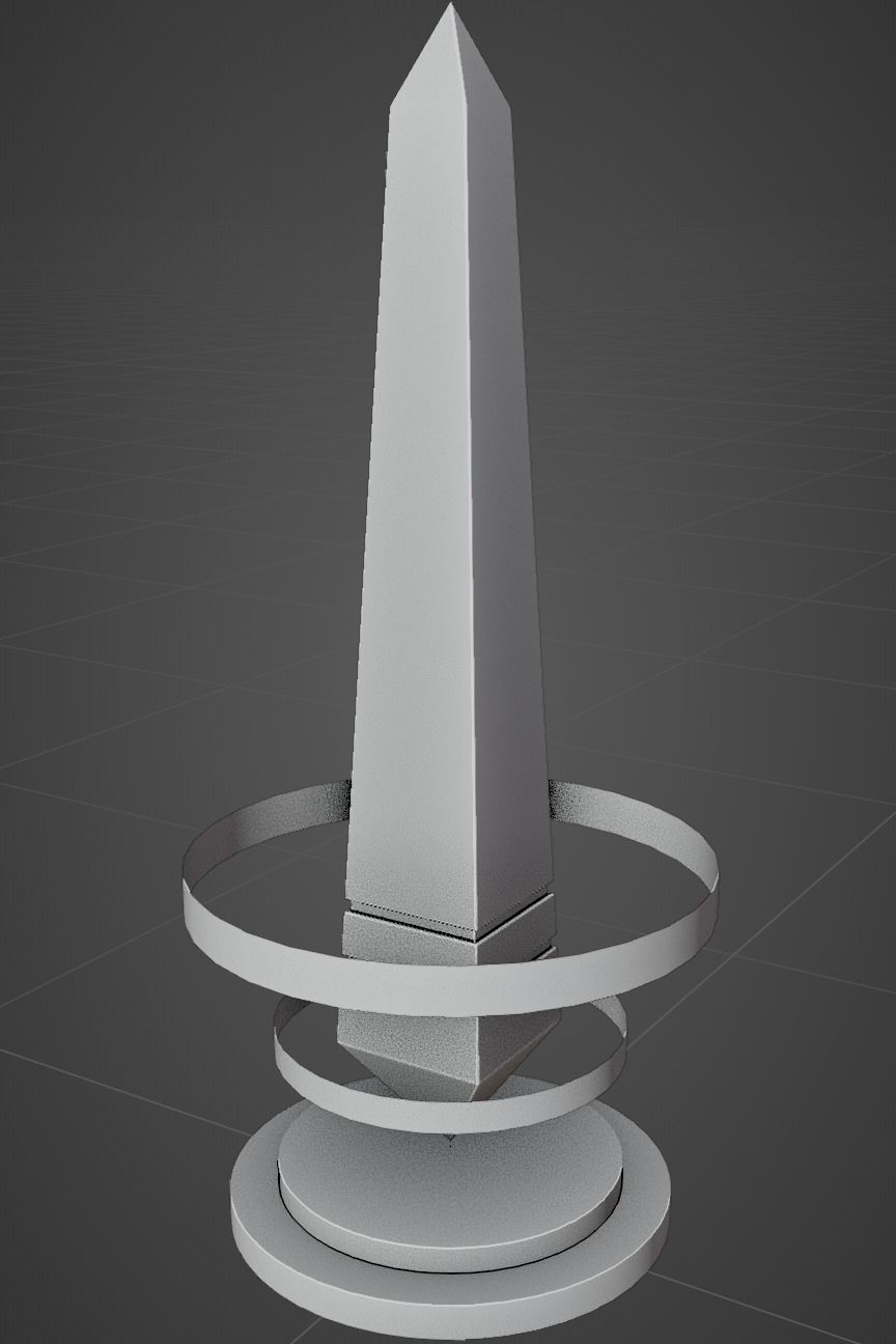 3D model Monolith monument VR / AR / low-poly | CGTrader