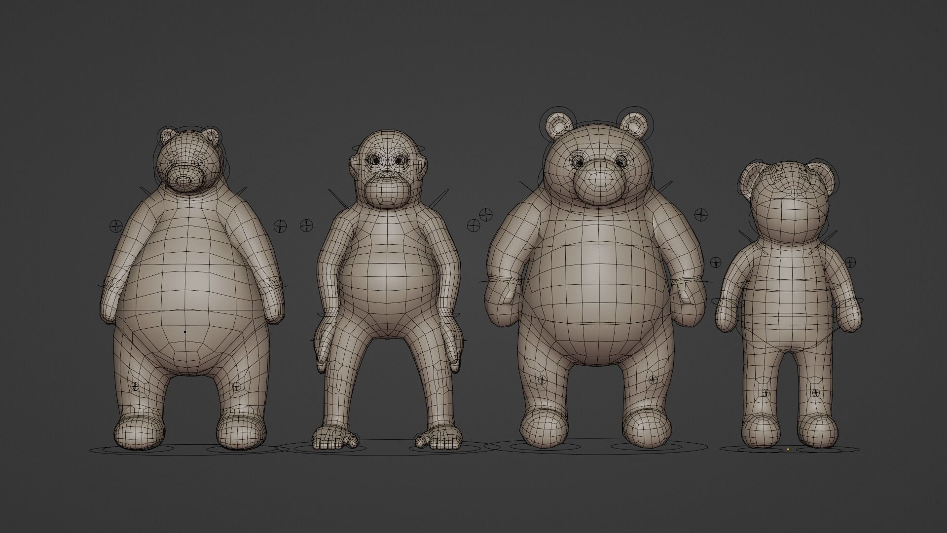 Animal Low poly Pack free VR / AR / low-poly 3D model rigged | CGTrader