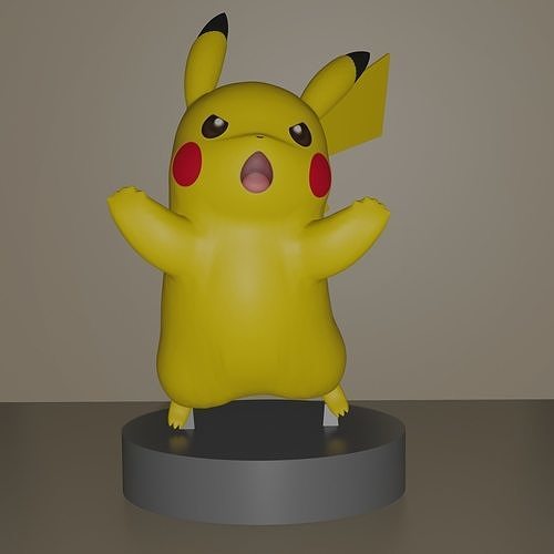 Pikachu 3D model 3D printable | CGTrader