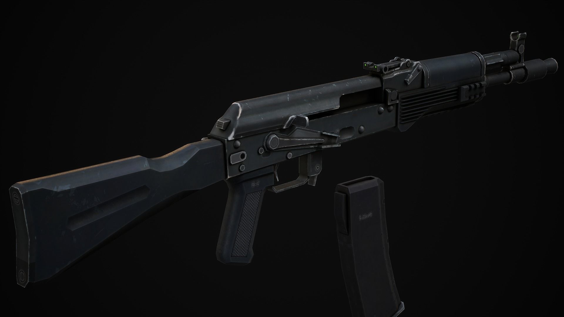 3D model Ak-102 Assault Rifle - Low Poly Game Ready VR / AR / low-poly | CGTrader