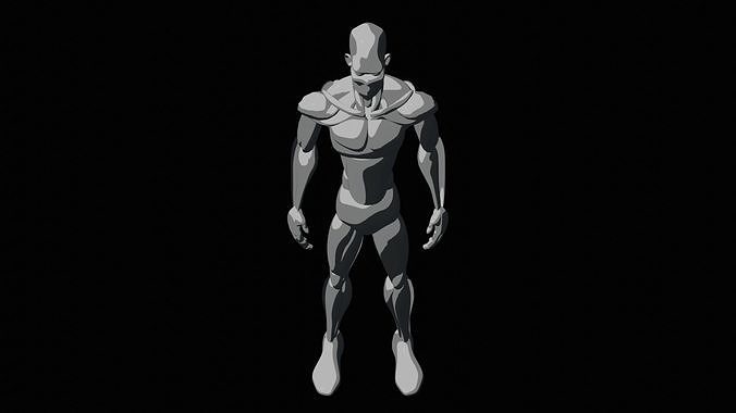 male character blocking for sculpting mesh 3D model animated | CGTrader