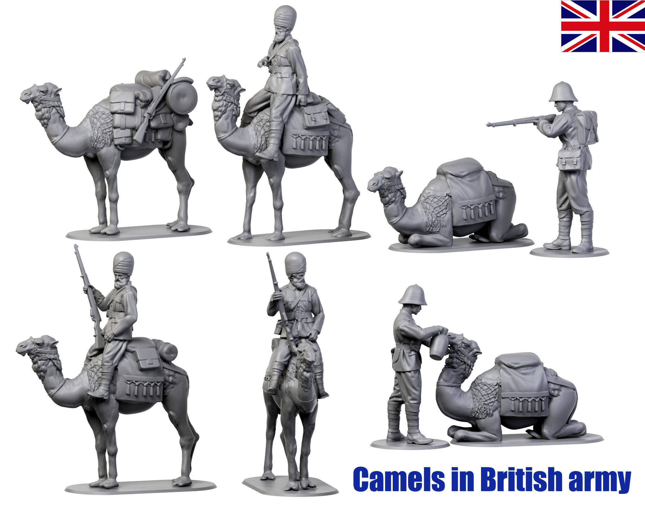 Camels in British army 3D model 3D printable | CGTrader