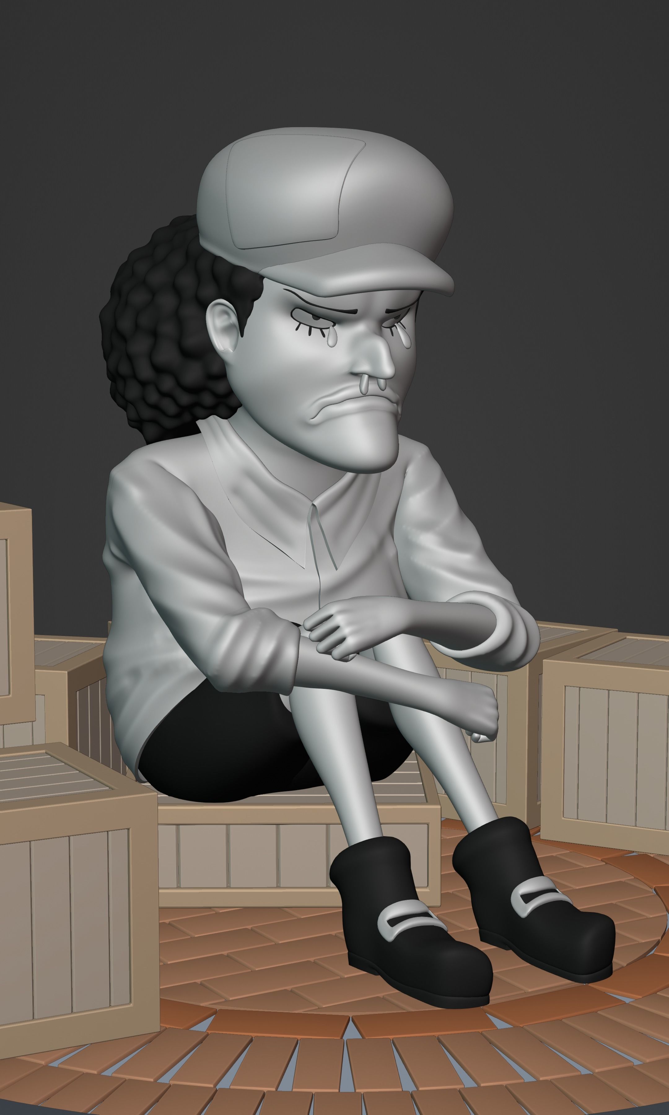 3D model BLACKBEARD MARSHAL D TEACH KID VERSION ONE PIECE VR / AR / low ...
