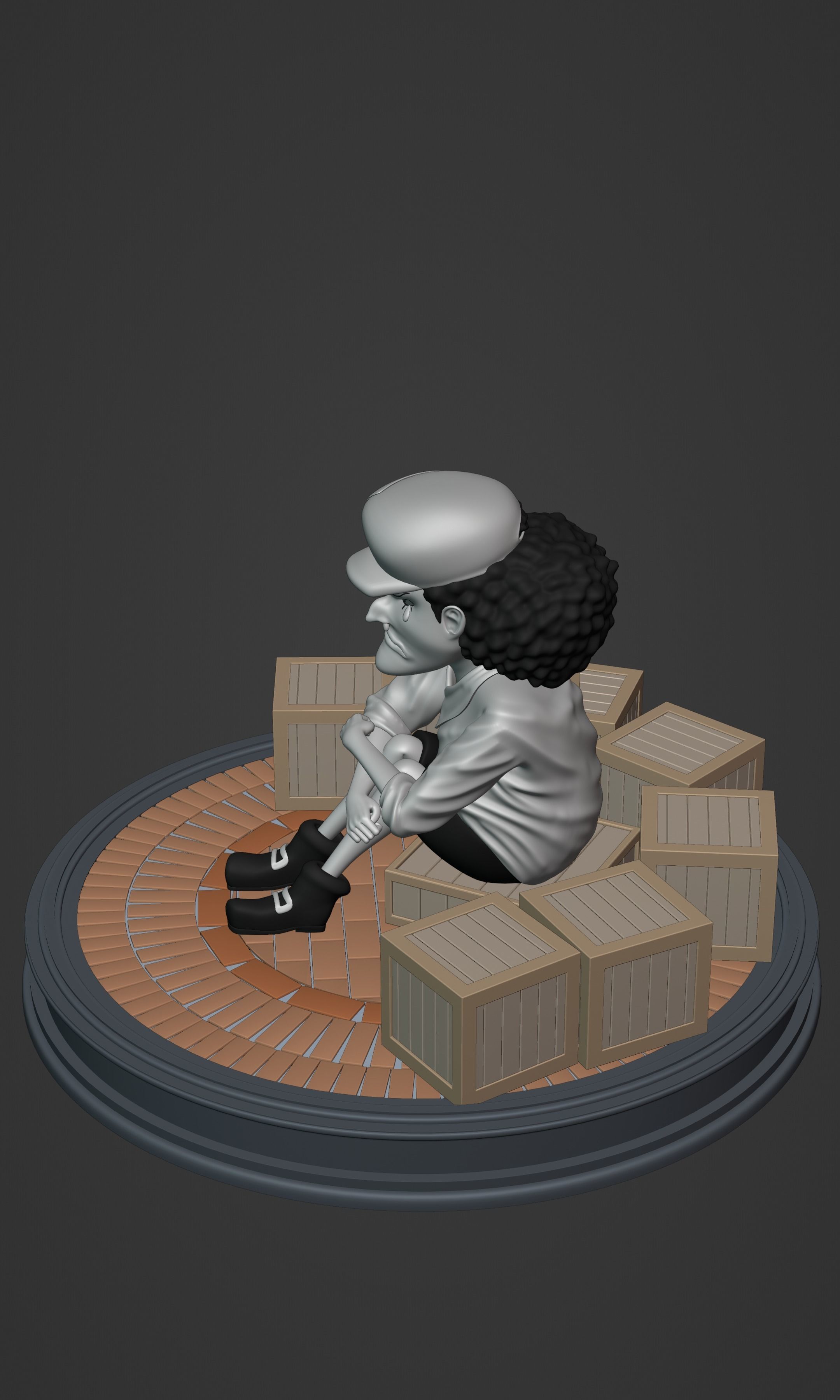 3D model BLACKBEARD MARSHAL D TEACH KID VERSION ONE PIECE VR / AR / low ...