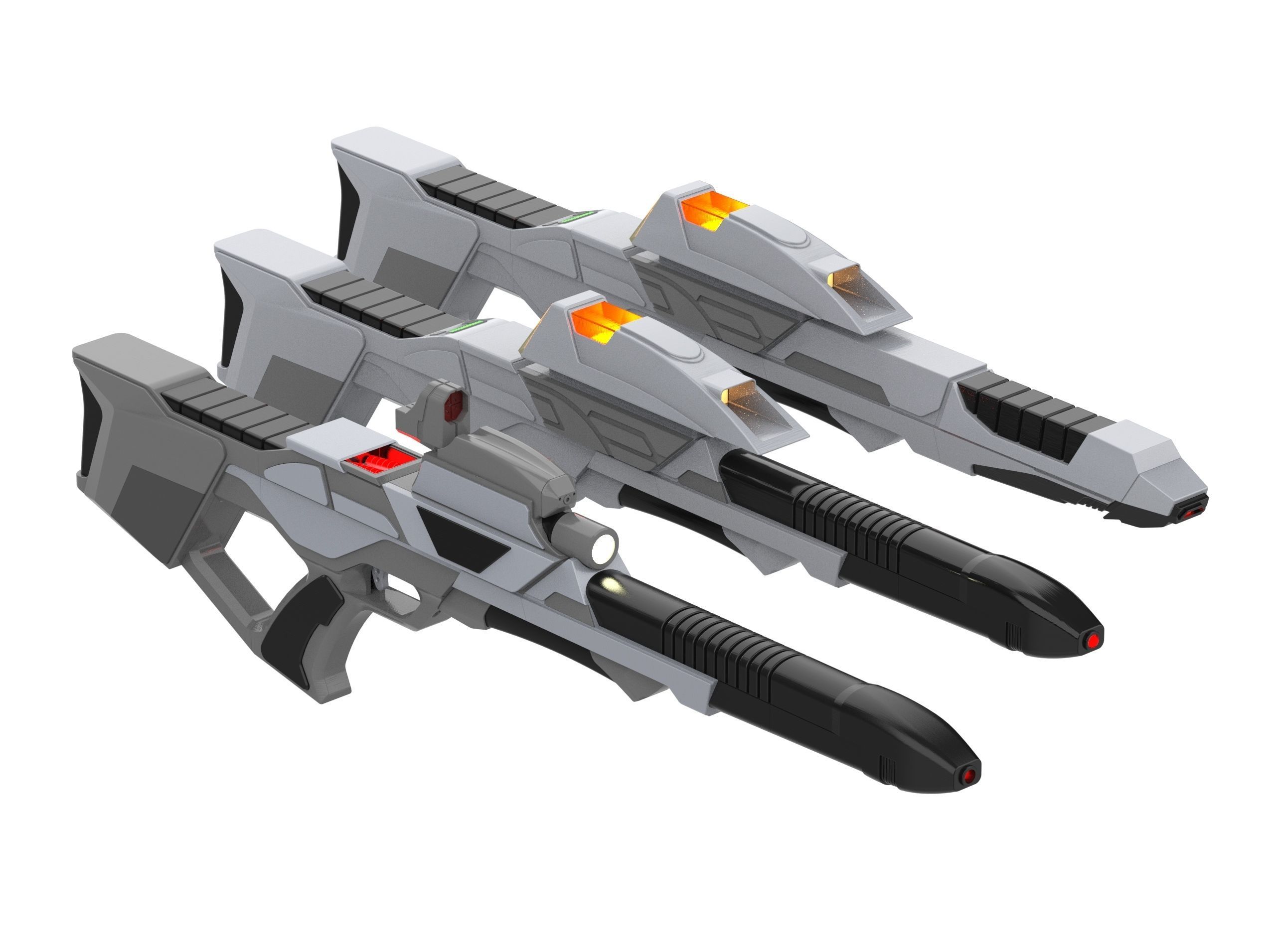 Type 3 Phaser Rifles Bundle - Star Trek First Contact - STL 3D model 3D ...