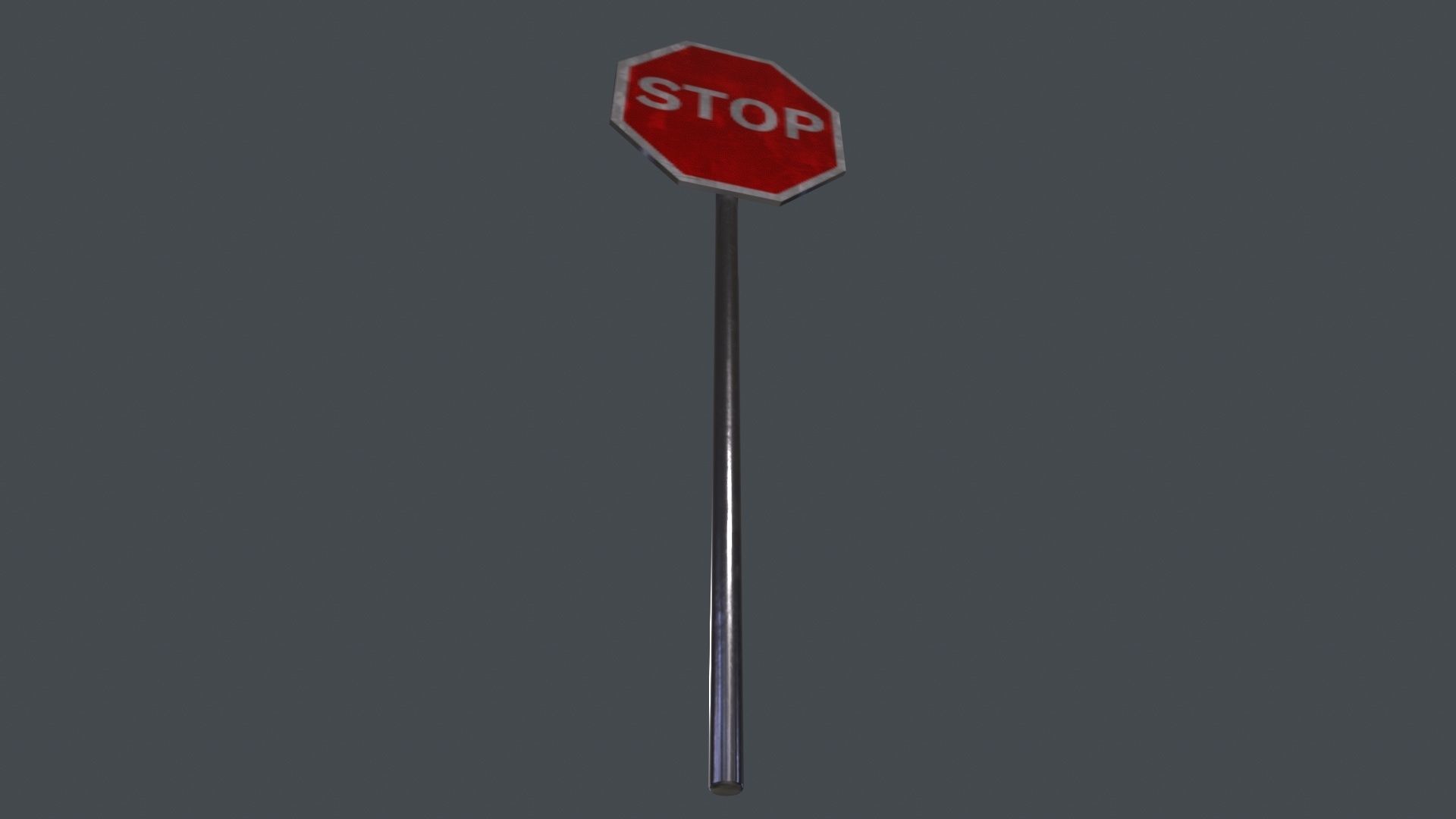 3D model Stop Sign 3D Model VR / AR / low-poly | CGTrader