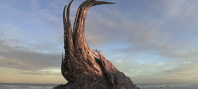 Alien Cliff Shards 3 3D model | CGTrader