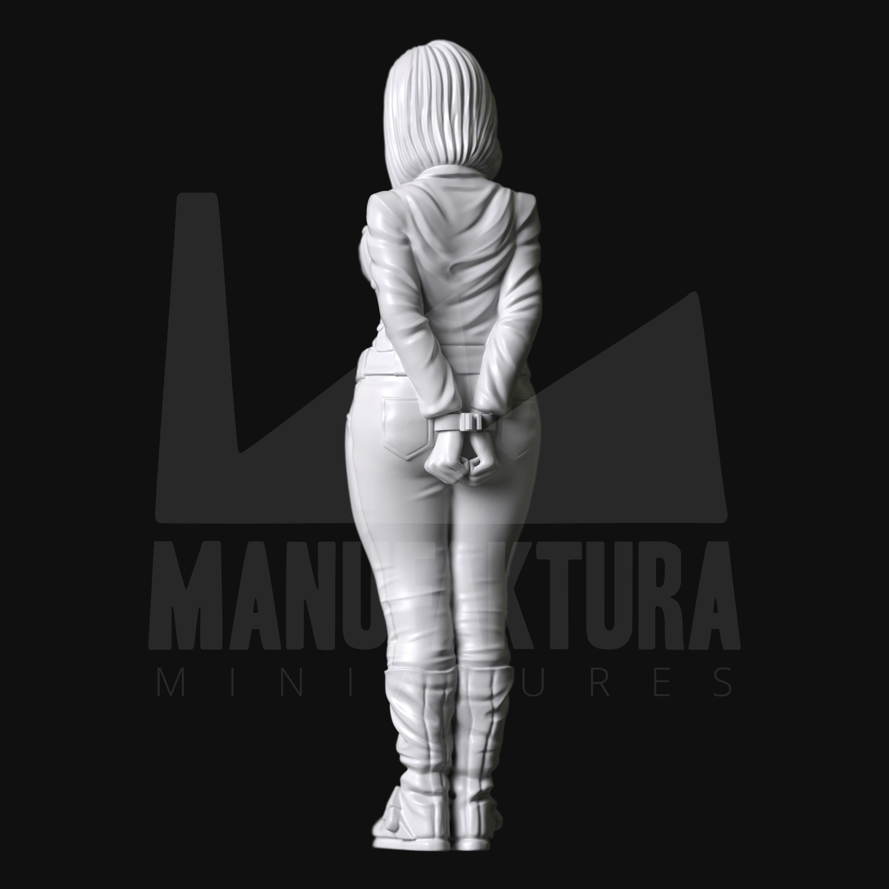 Sub Series 02b - Tied Up Prisoner Girl Standing free 3D model 3D printable | CGTrader