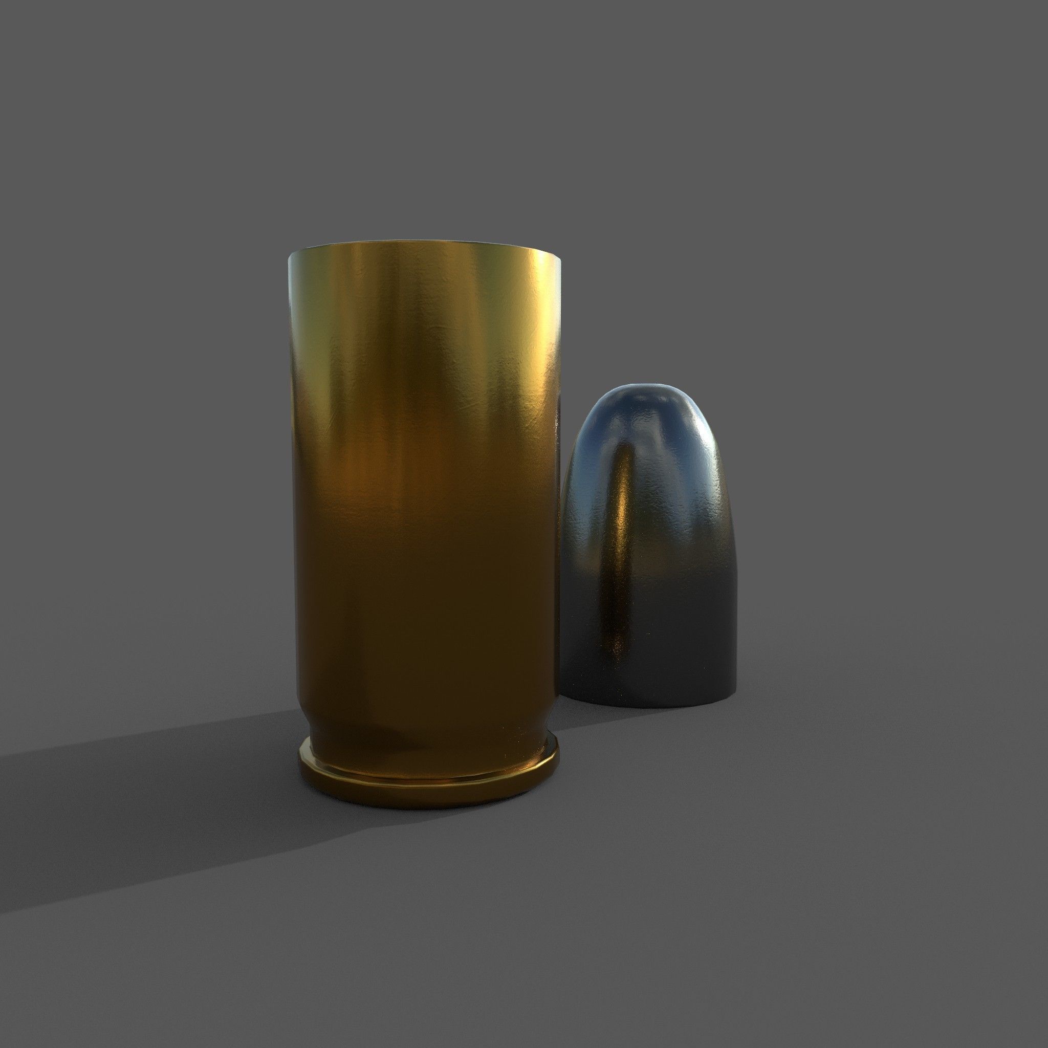 Disassembled cartridge 9 x19 mm 3D model | CGTrader