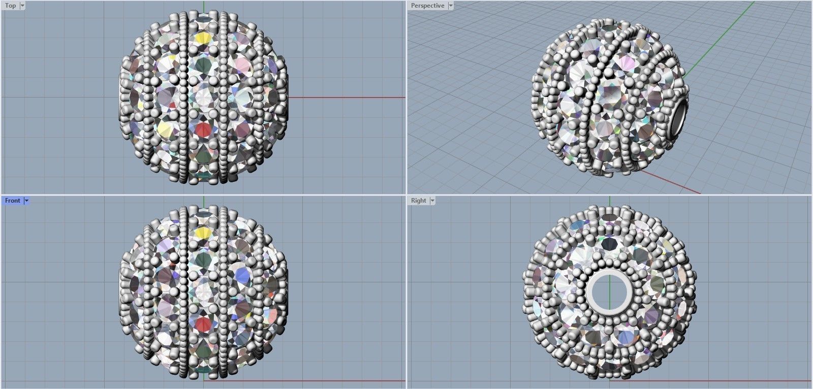 Fireball Charm 3D model | CGTrader
