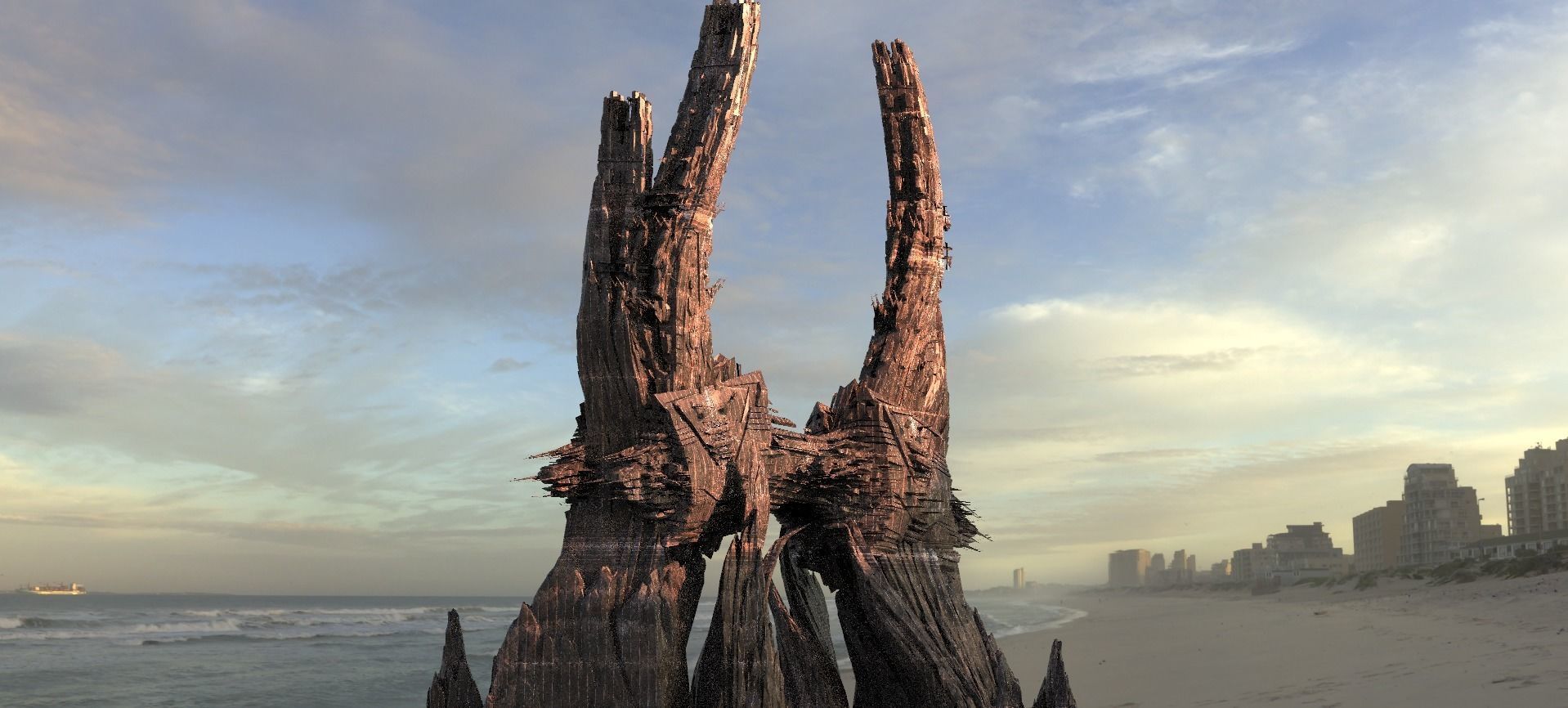 Alien Cliff Shards 11 3D model | CGTrader