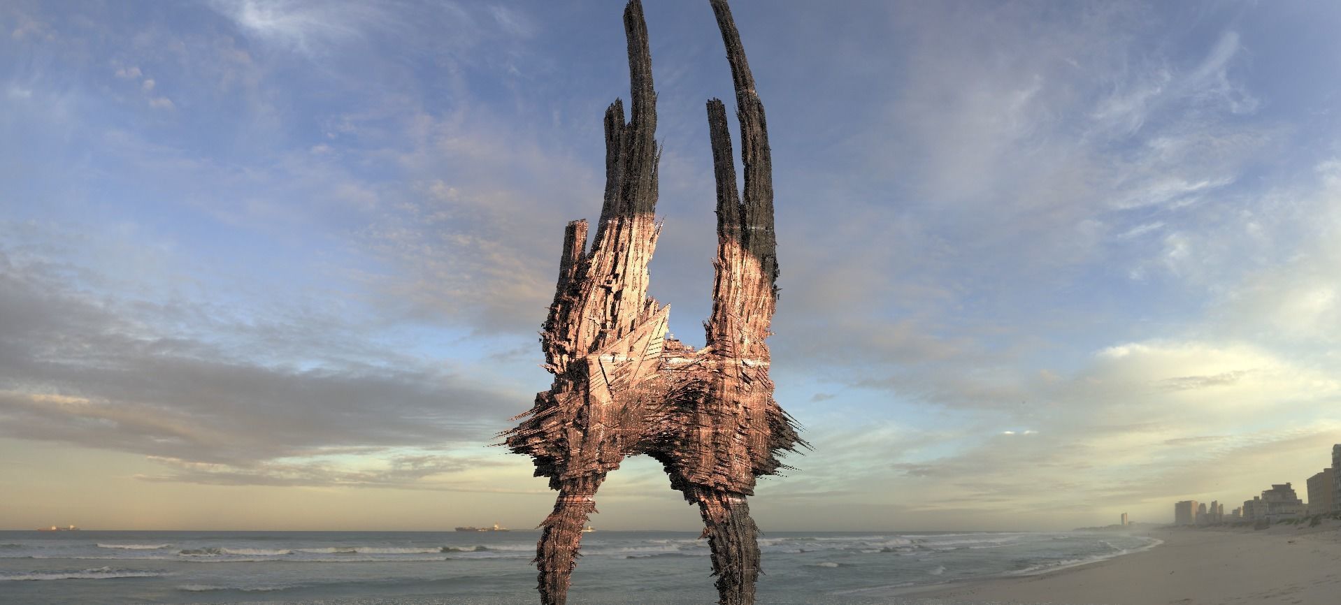 Alien Monolith Shard Colossal arch 3 3D model | CGTrader