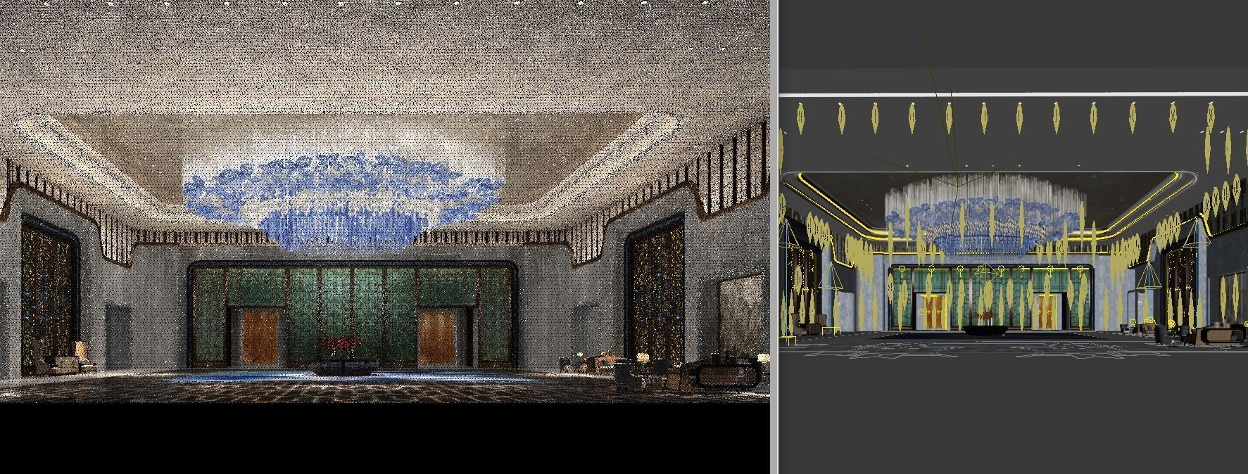 hotel lobby 3D model | CGTrader