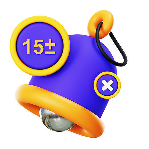 3D model No Notification 3D Icon VR / AR / low-poly | CGTrader