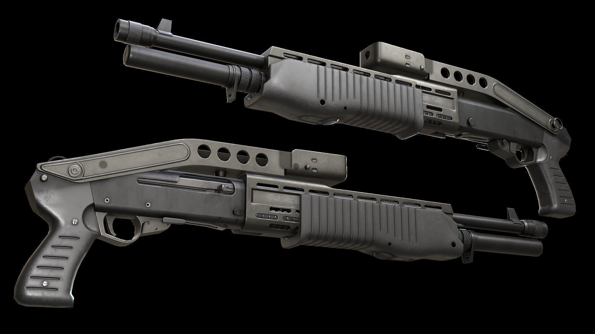 3D model Modern AAA Mega all in one 30 weapons pack Game-Ready PBR VR ...