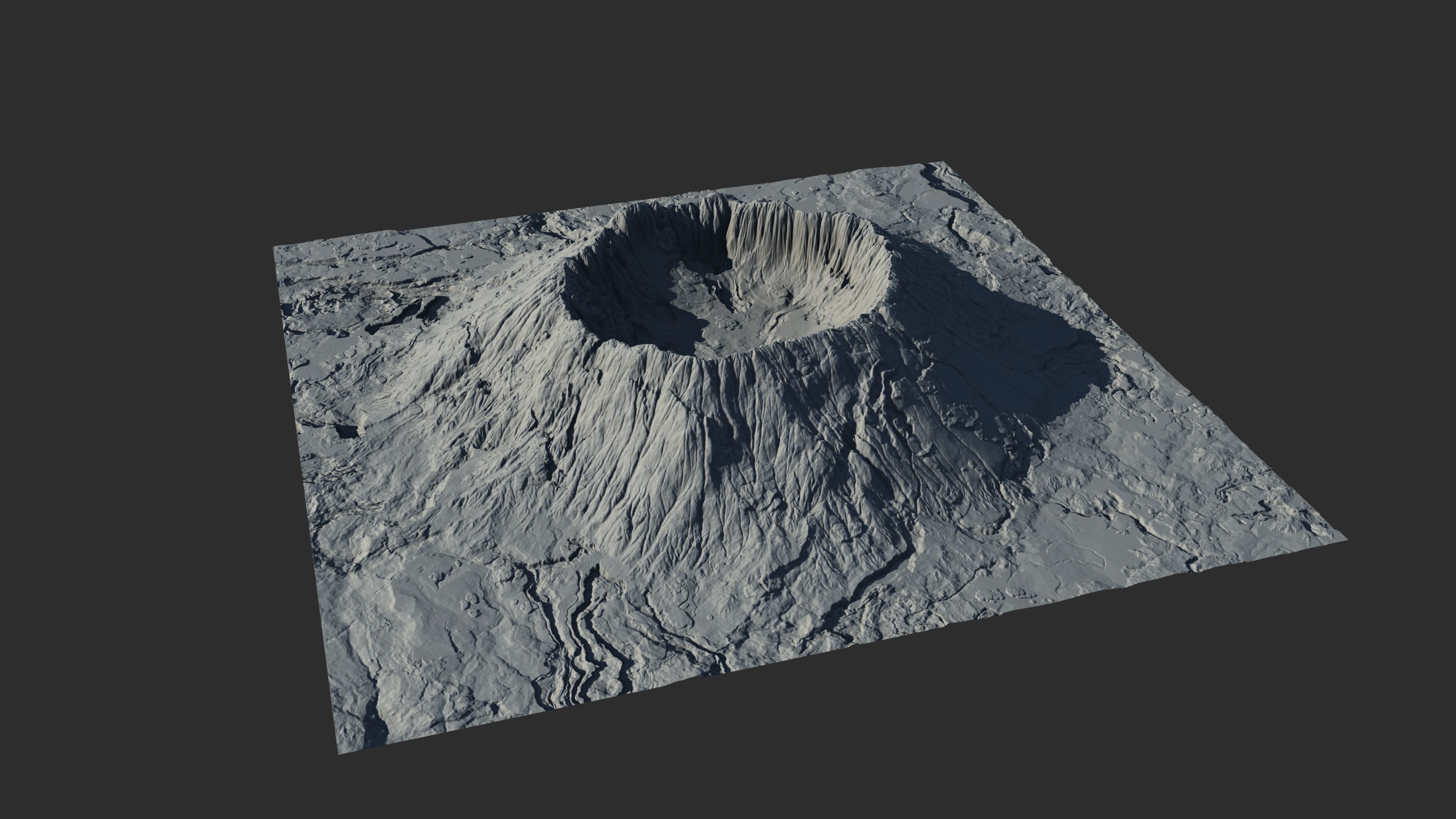 3D model Landscape Environment Volcano 3 VR / AR / low-poly | CGTrader