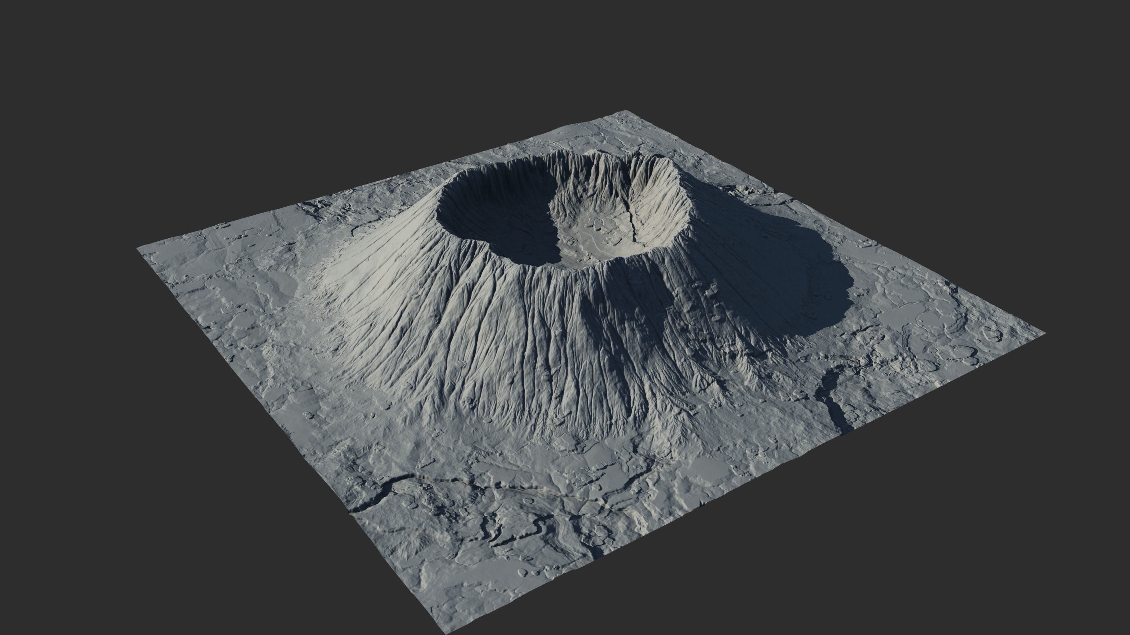 3D model Landscape Environment Volcano 4 VR / AR / low-poly | CGTrader