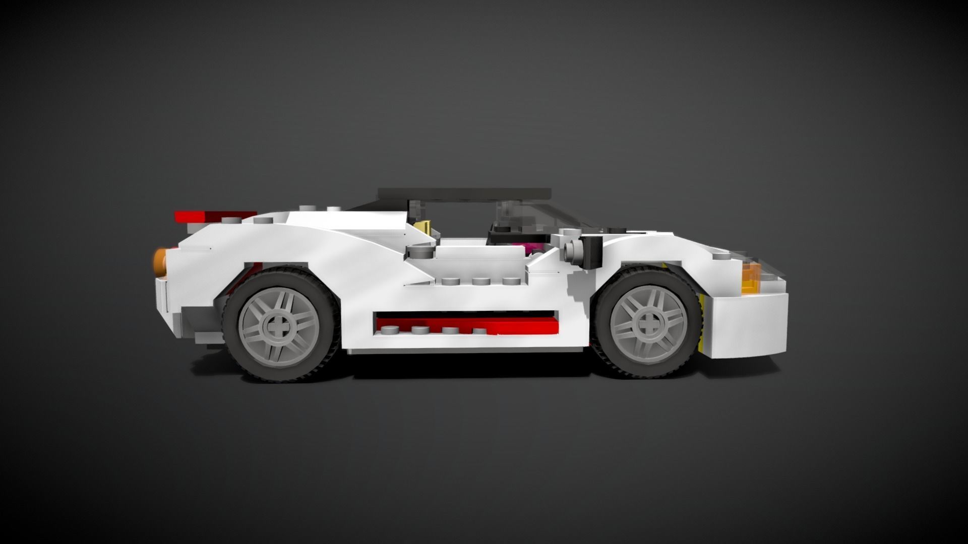 Lego Highway Speedster Car 3D model | CGTrader
