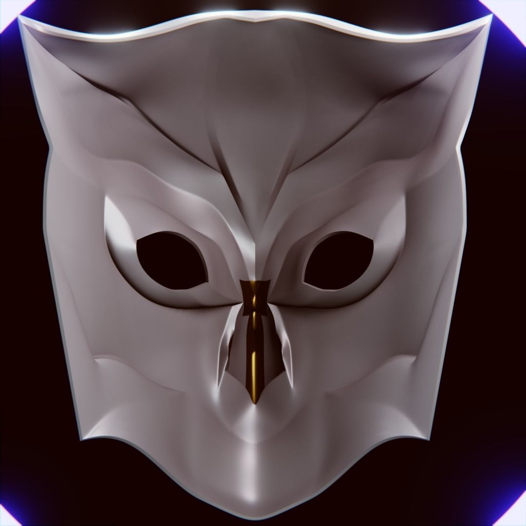 OWL COURT MASK VARIATION 3D model 3D printable | CGTrader