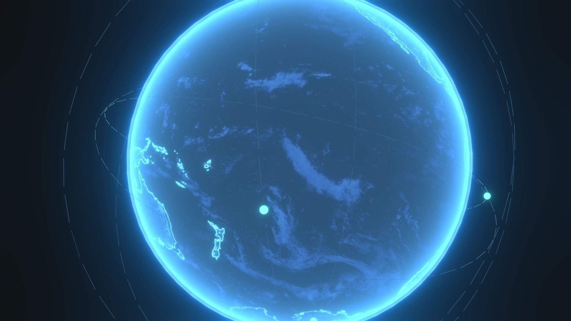3D model Animated Hologram Planet Earth Sci-Fi 3D Model 4k Textures VR ...