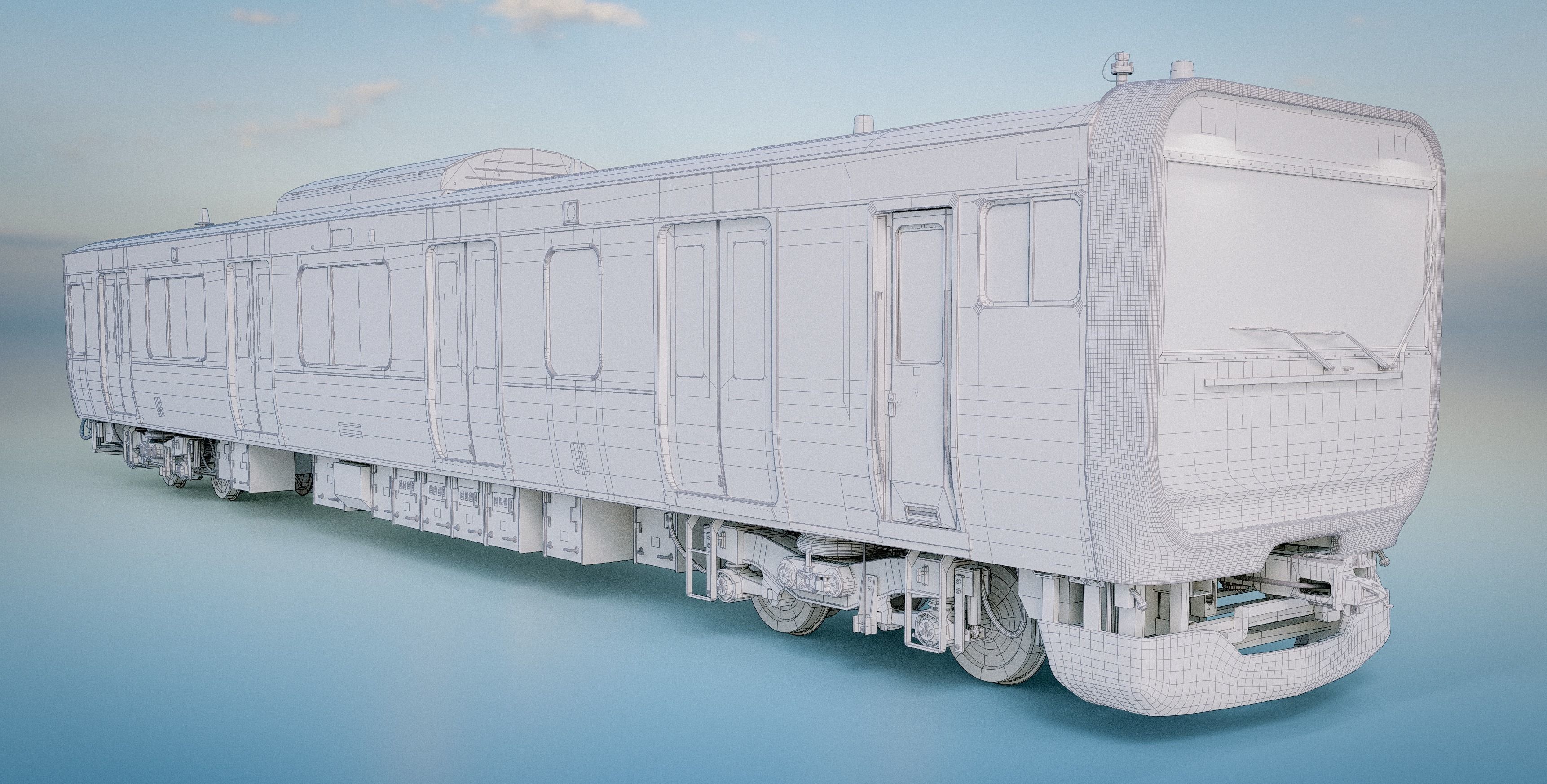 Japanese Train Head Interior Exterior Yamanote Line E235 Rigged 3D model rigged | CGTrader