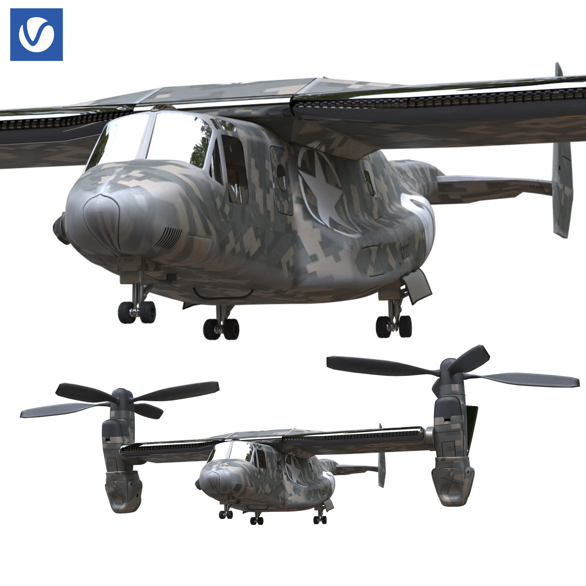 Bell Boeing V-22 osprey 3D model | CGTrader