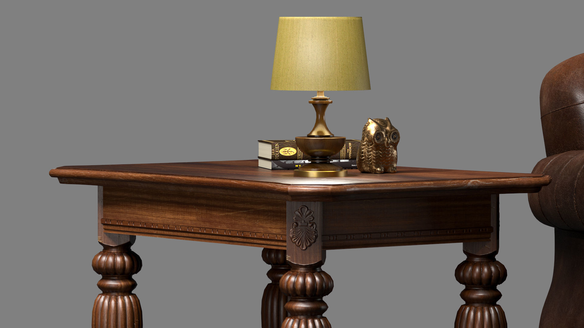 Thomas chesterfield armchair antique 3D model | CGTrader