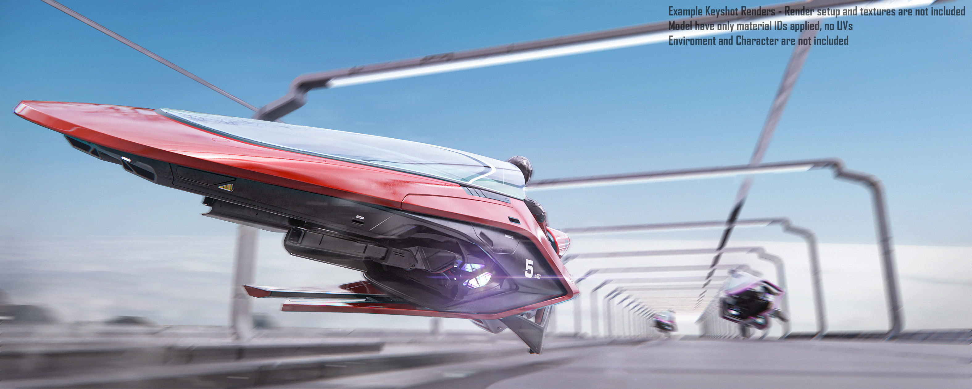 Hover Bike 3D model | CGTrader